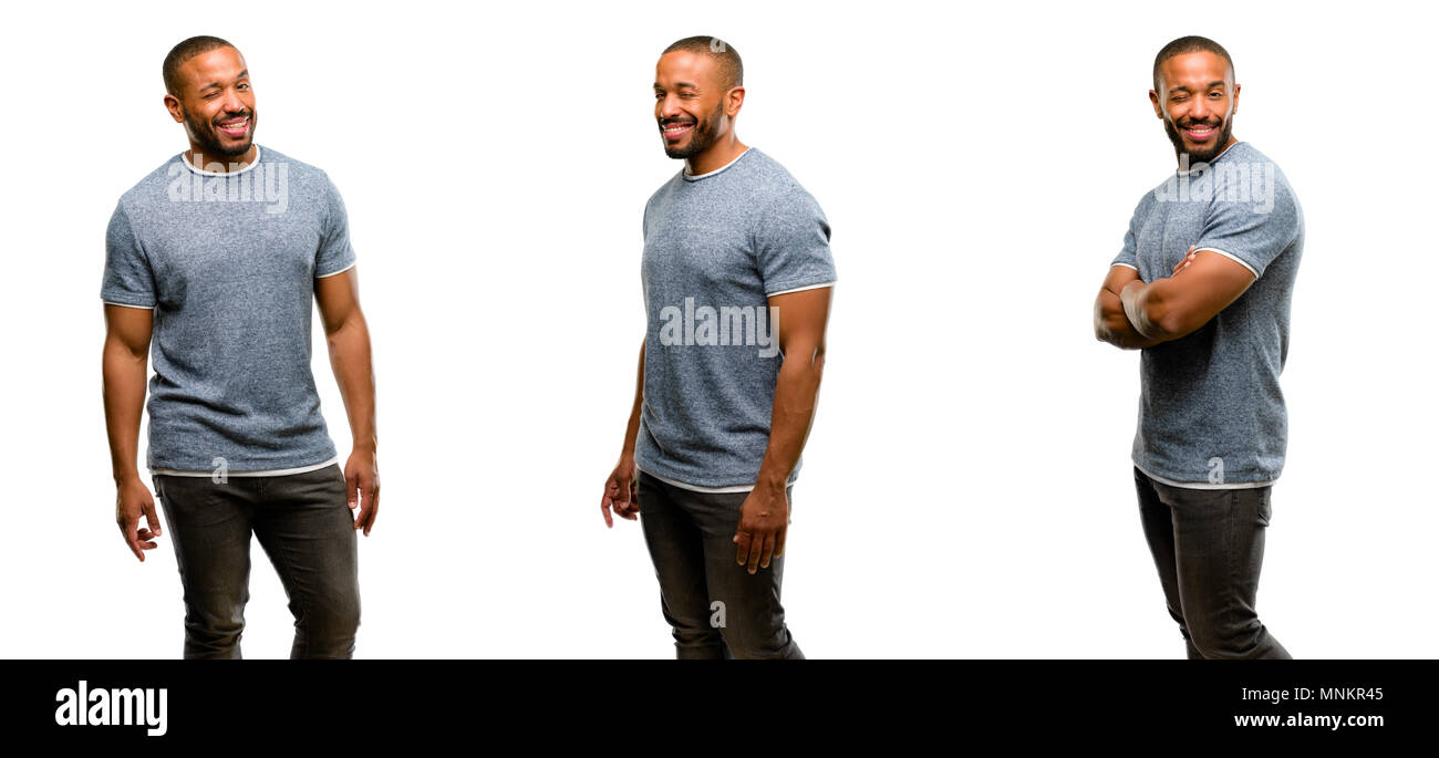 Black man blink eyes closed hi-res stock photography and images - Alamy