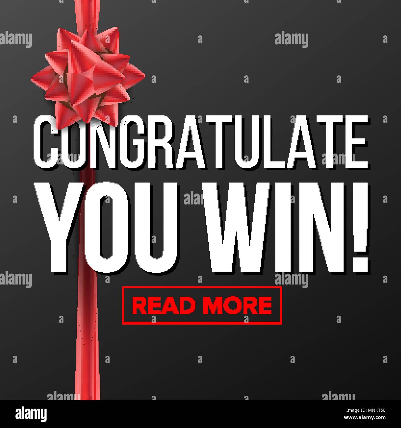 You Win Poster Vector. Festive Sign. Surprise Concept. Gift Game ...