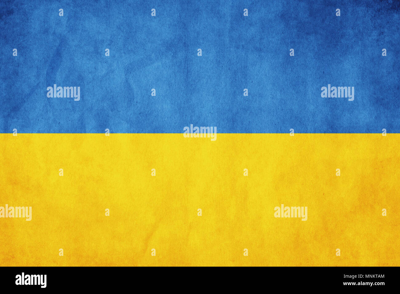 The national flag of the state of Ukraine, the top of the strip is blue ...