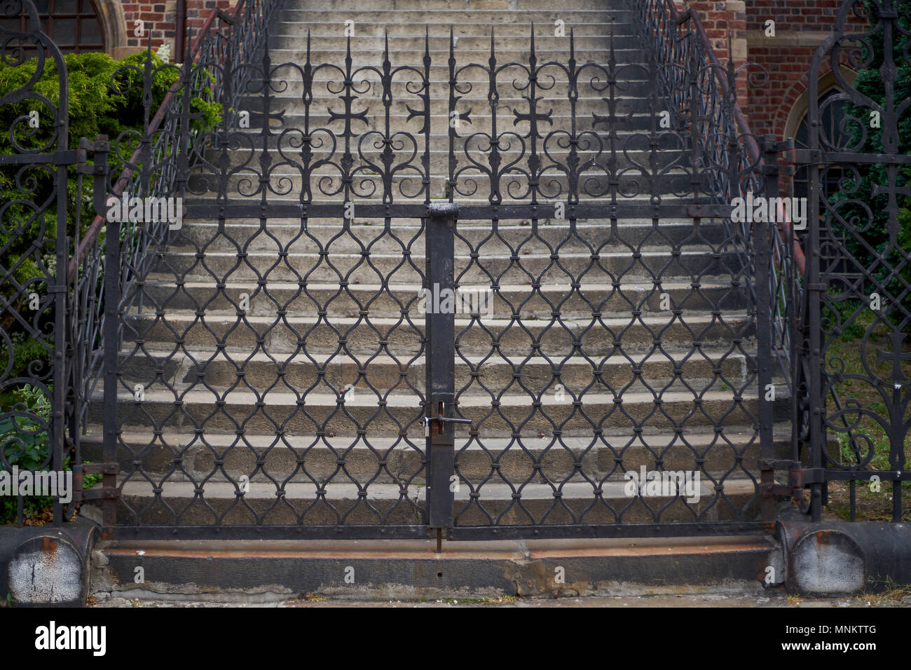 Wroclaw Historical ornamental Iron Gate The gothic Church of The Holy ...