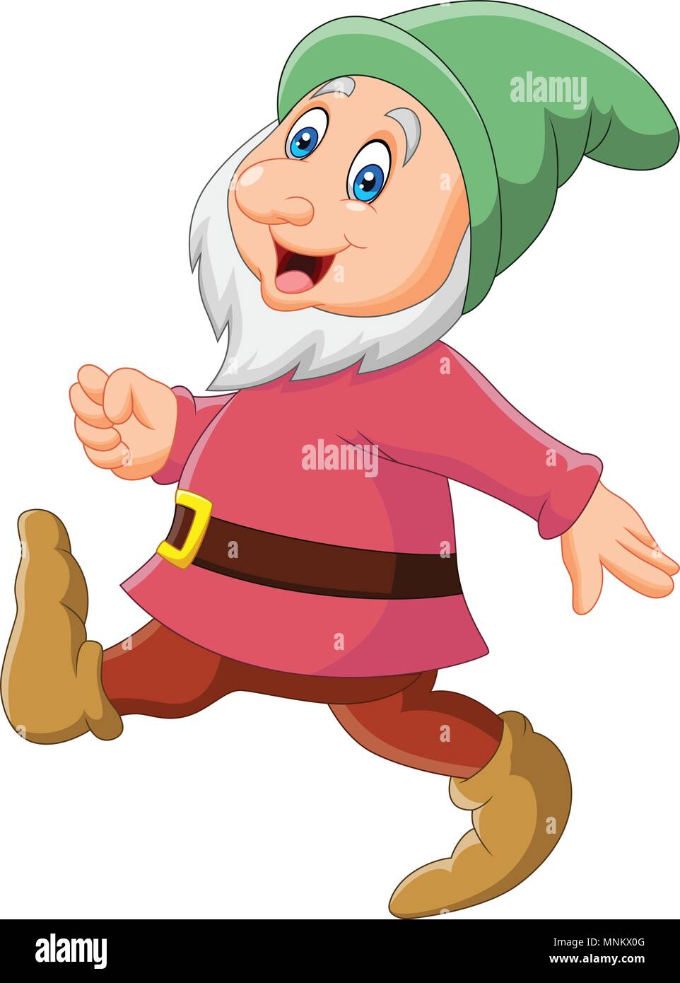 Cartoon happy dwarf Stock Vector Image & Art - Alamy
