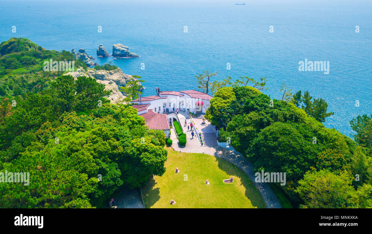 Aerial view of Oedo Botania island located in Geoje island of South ...