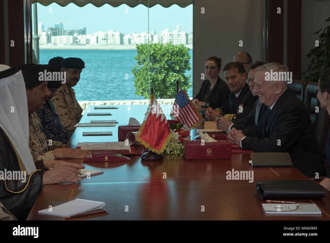 Defense Secretary James N. Mattis meets with Bahrain Defense Forces ...
