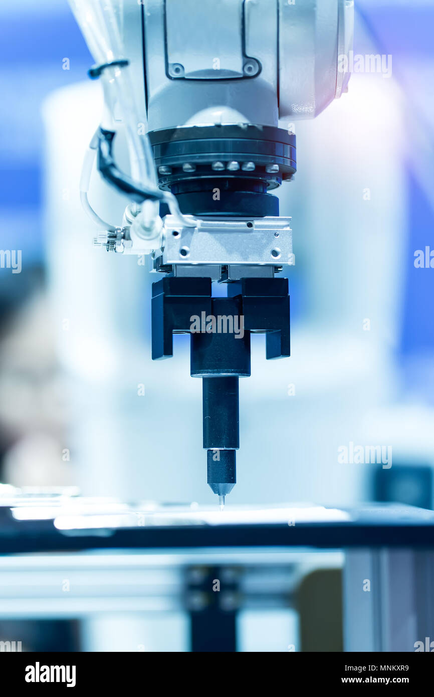 robotic machine tool in industrial manufacture plant,Smart factory ...