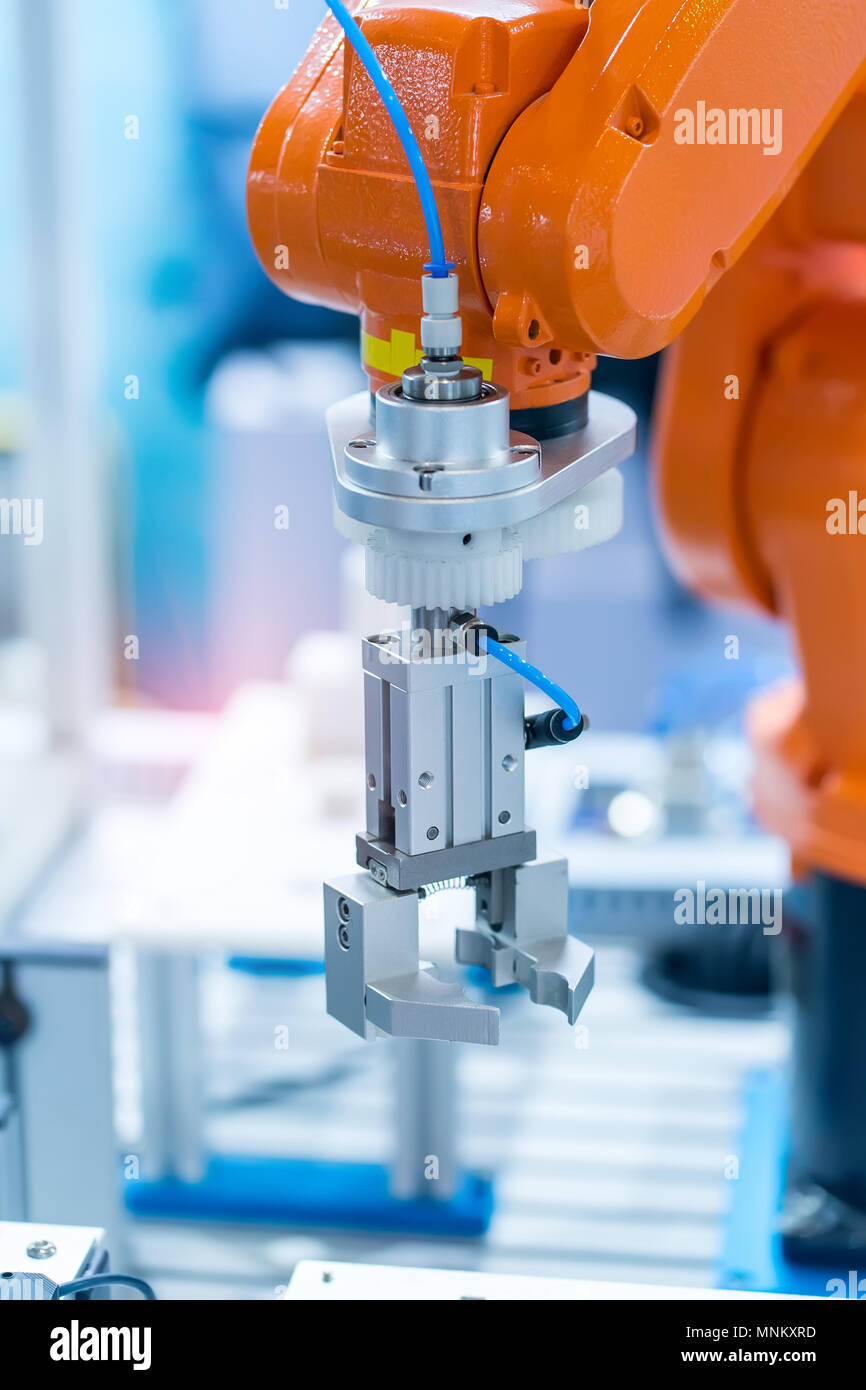 robotic machine tool in industrial manufacture plant,Smart factory ...