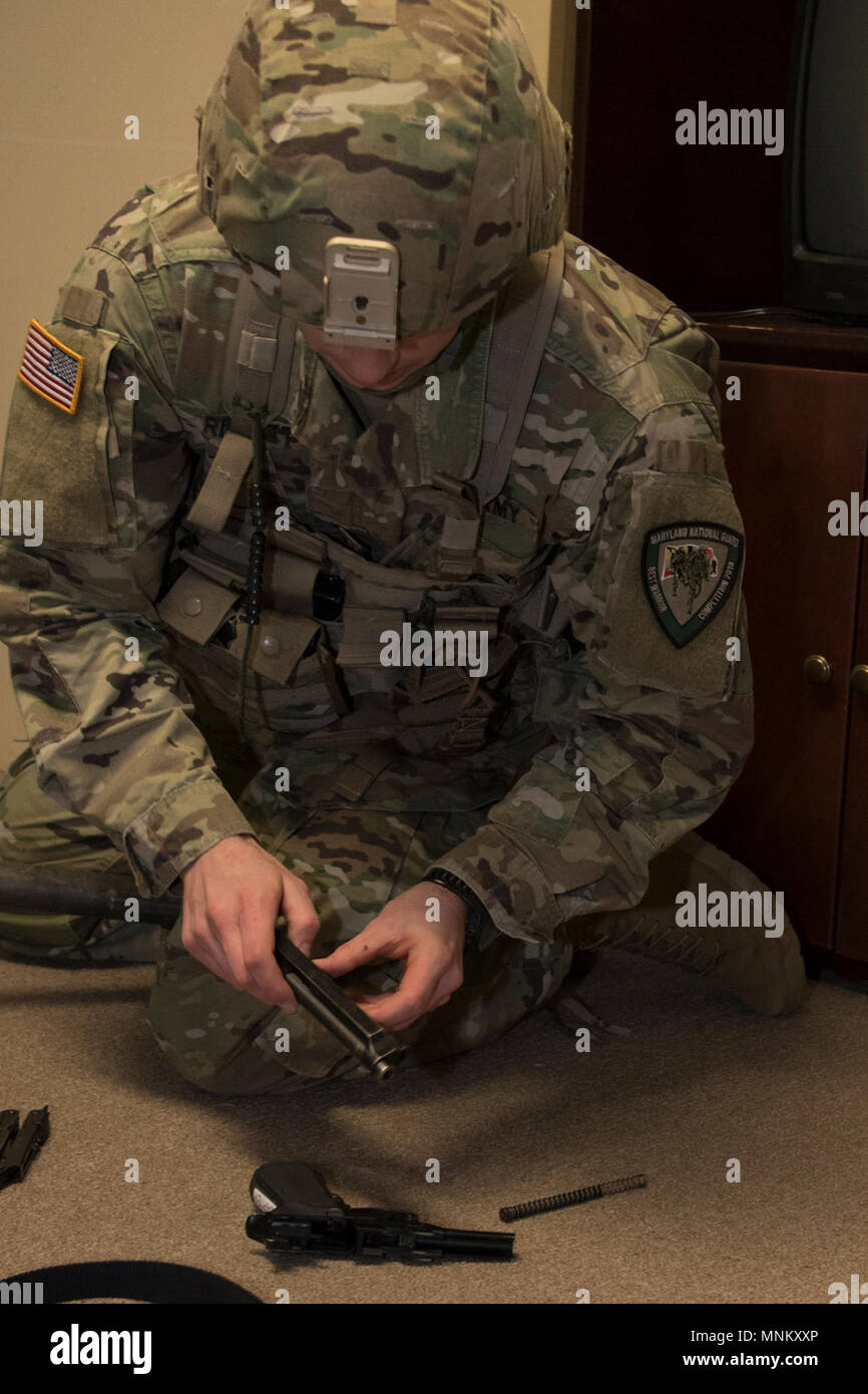 U.S. Army 1st Lt. Nicholas Riesett, 1st Bn. (OCS), 70th RTI ...