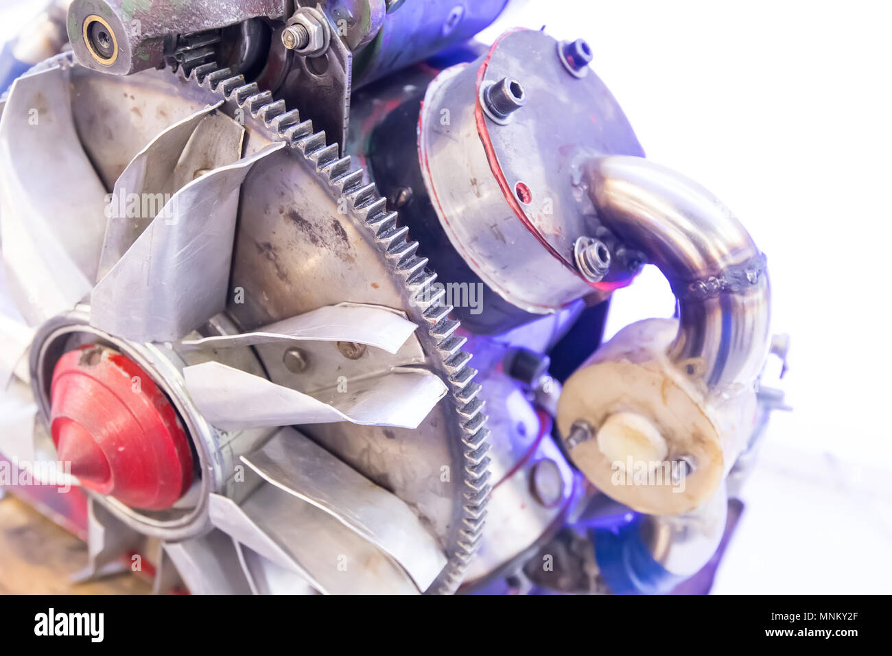 turbine metal mechanism details Stock Photo - Alamy