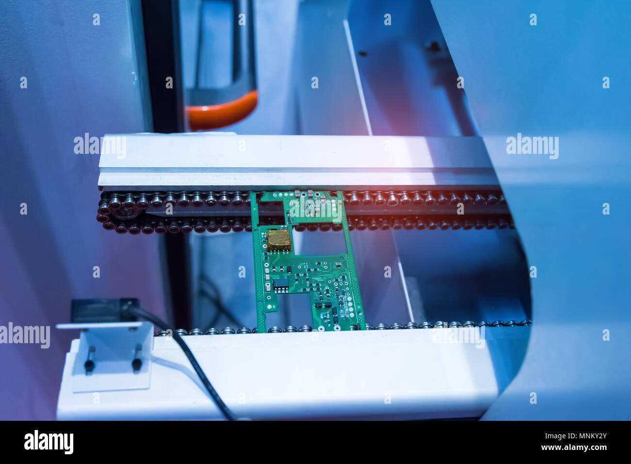 PCB Processing on CNC machine working in factory Stock Photo - Alamy