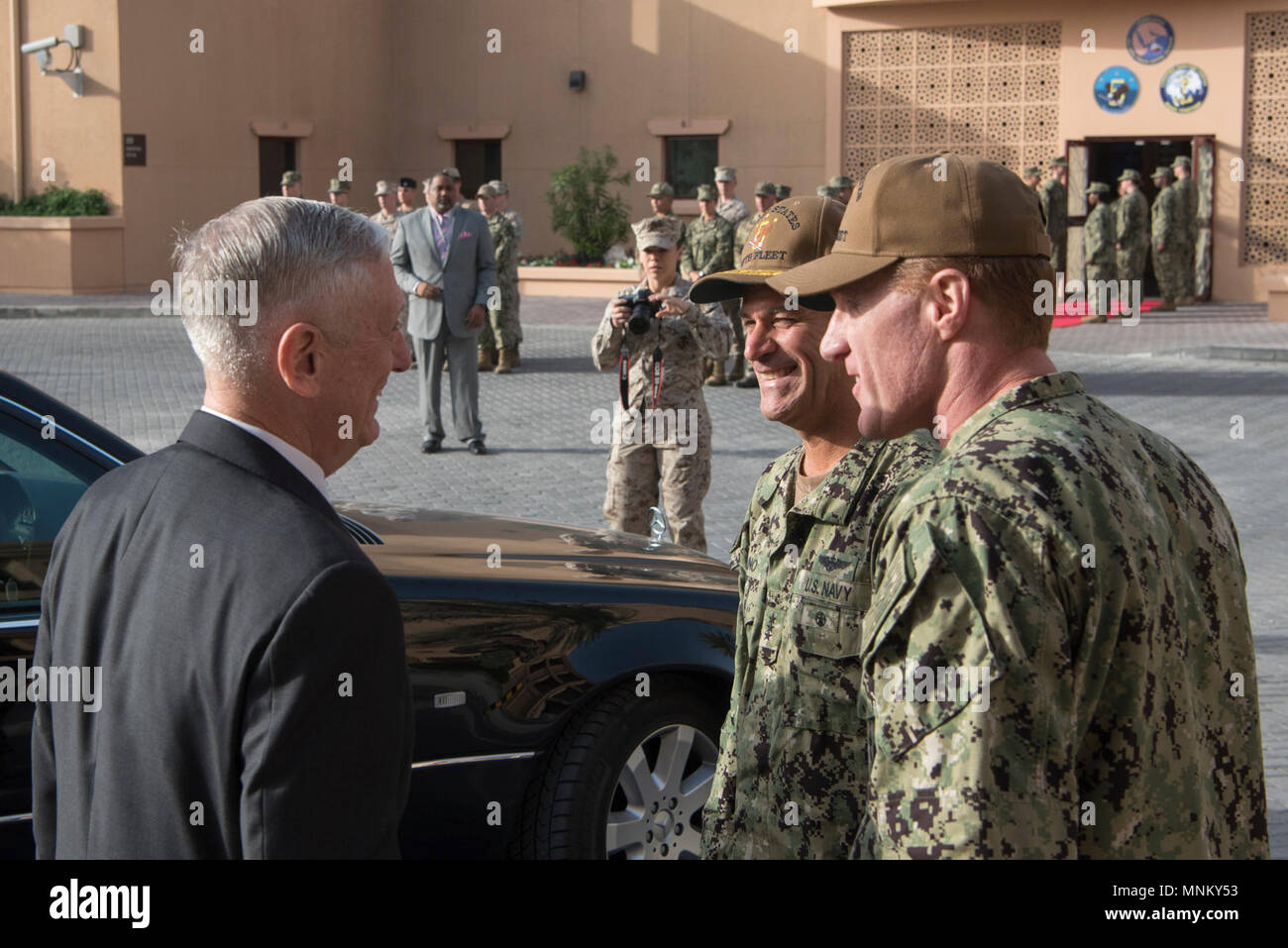 Defense Secretary James N. Mattis meets with U.S. Navy Vice Admiral ...