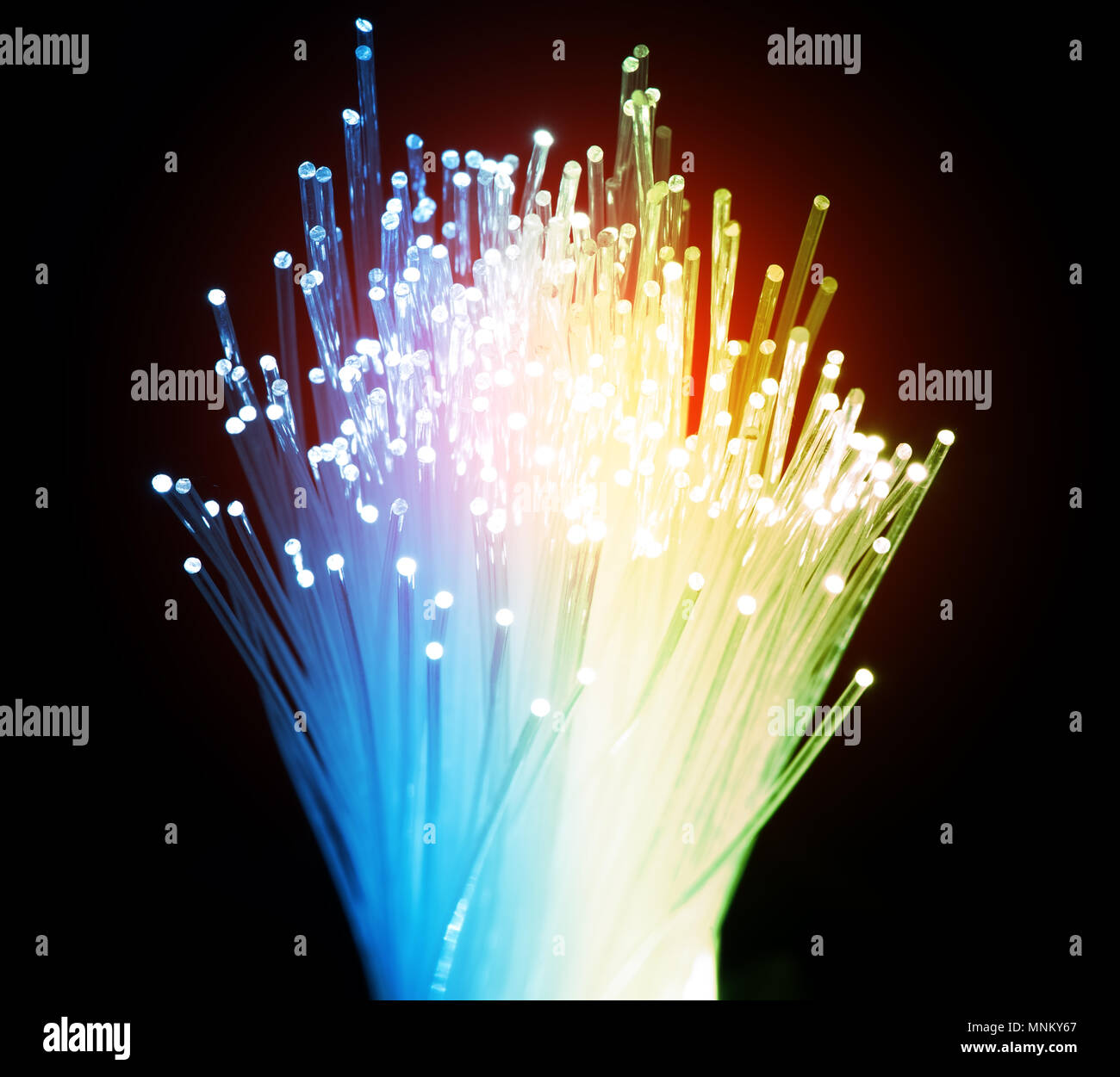 Fiber optics background with lots of light spots Stock Photo - Alamy