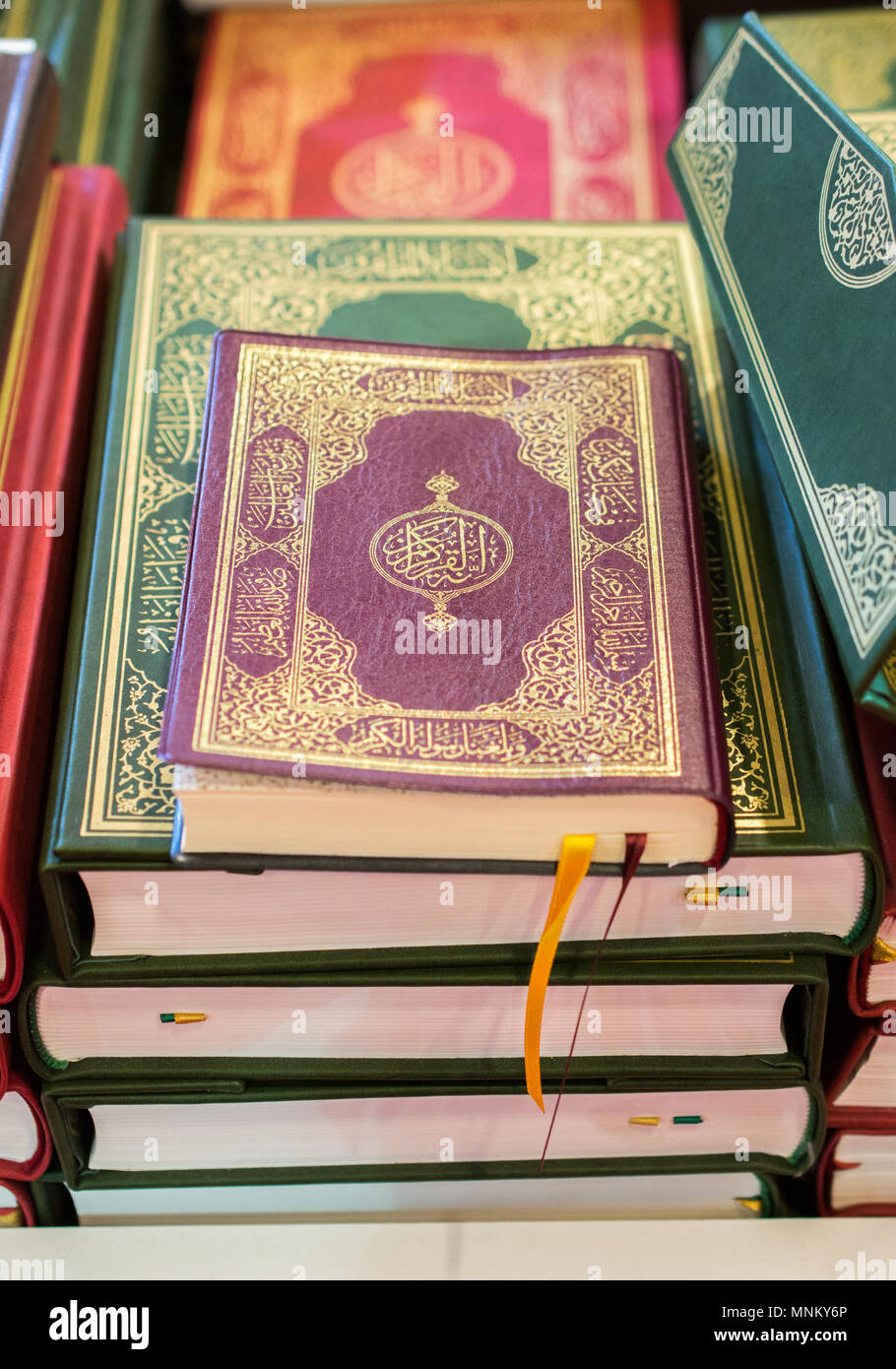 Muslim Holy Book Quran Or Kuran, The Islamic Holy Book, Stock Image