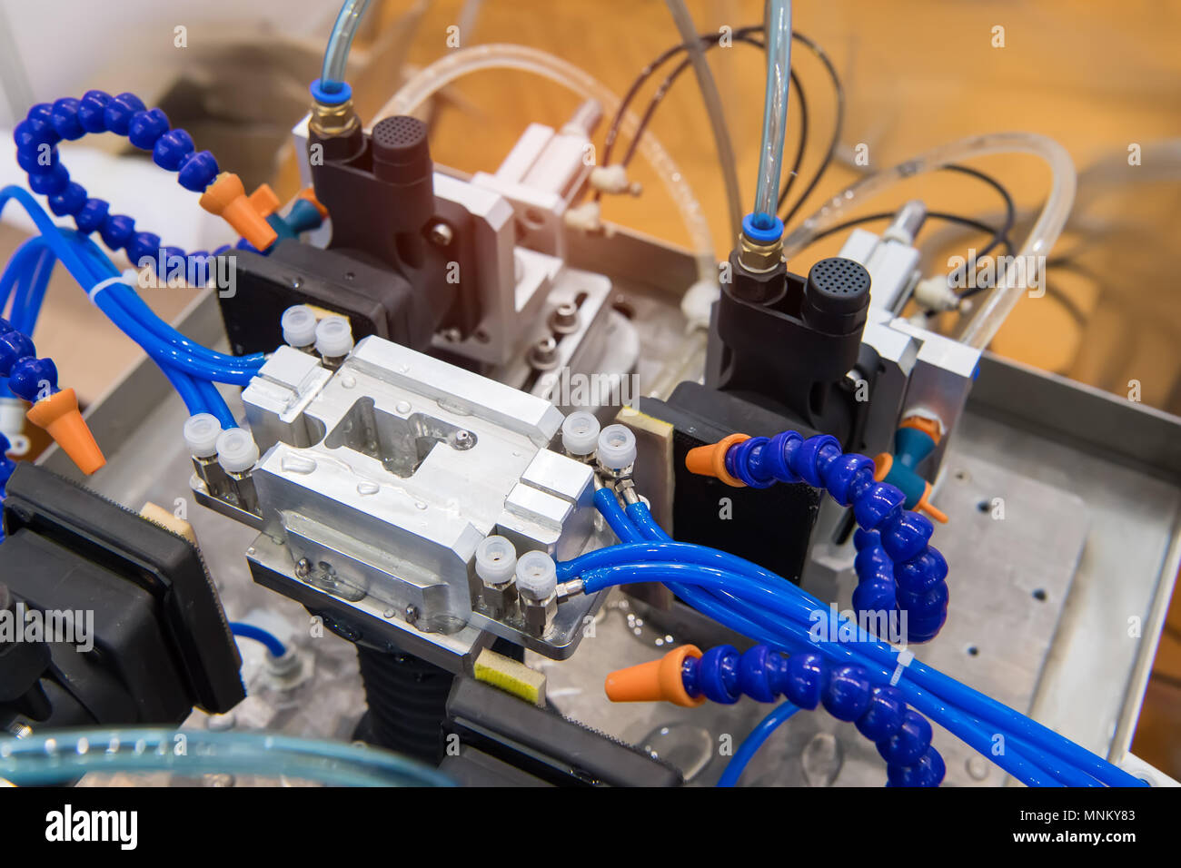 robotic machine tool in industrial manufacture plant,Smart factory ...