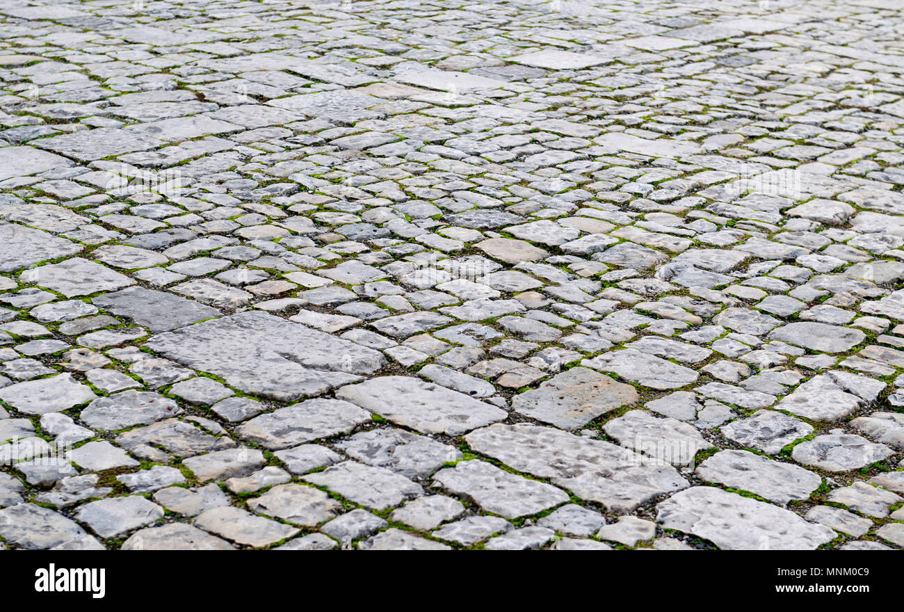 The texture of paving slabs. Pattern of paving slabs on the street ...