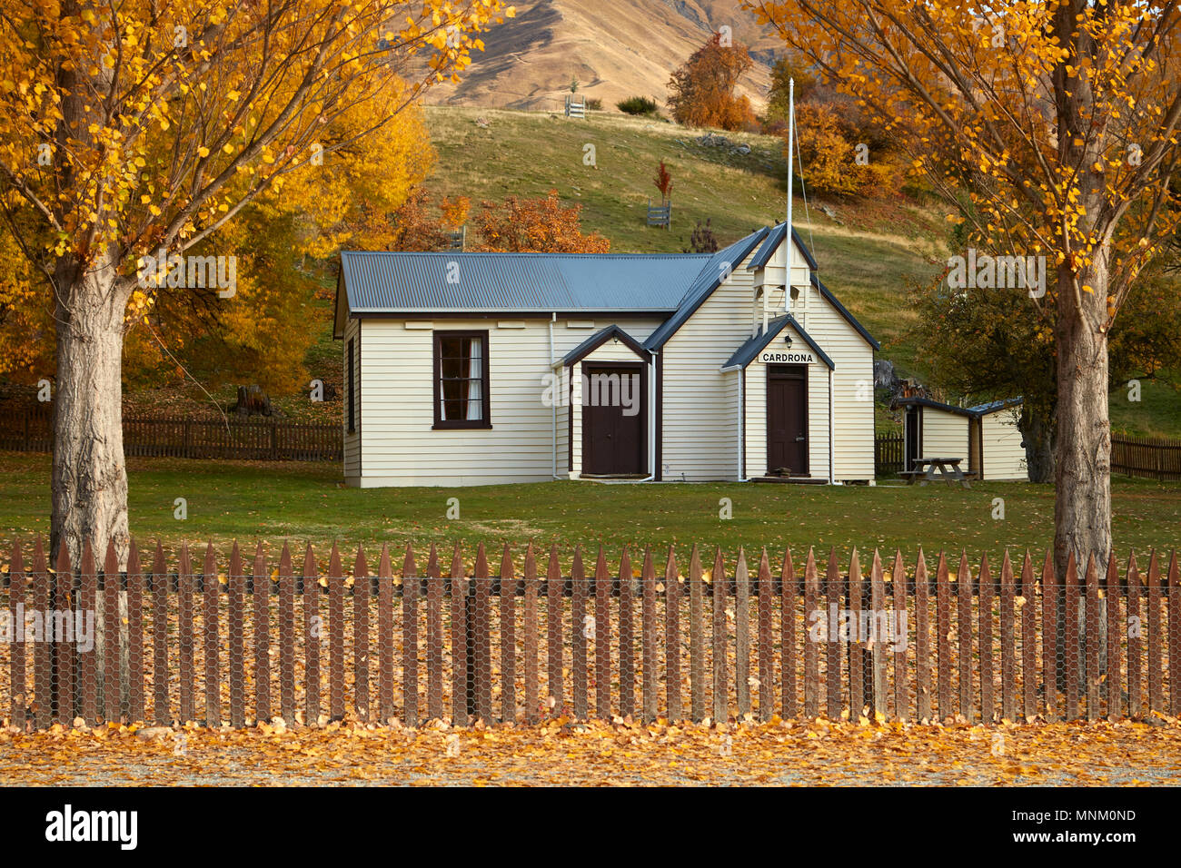 Historic Cardrona Hall, Cardrona Valley, near Wanaka, South Island, New ...