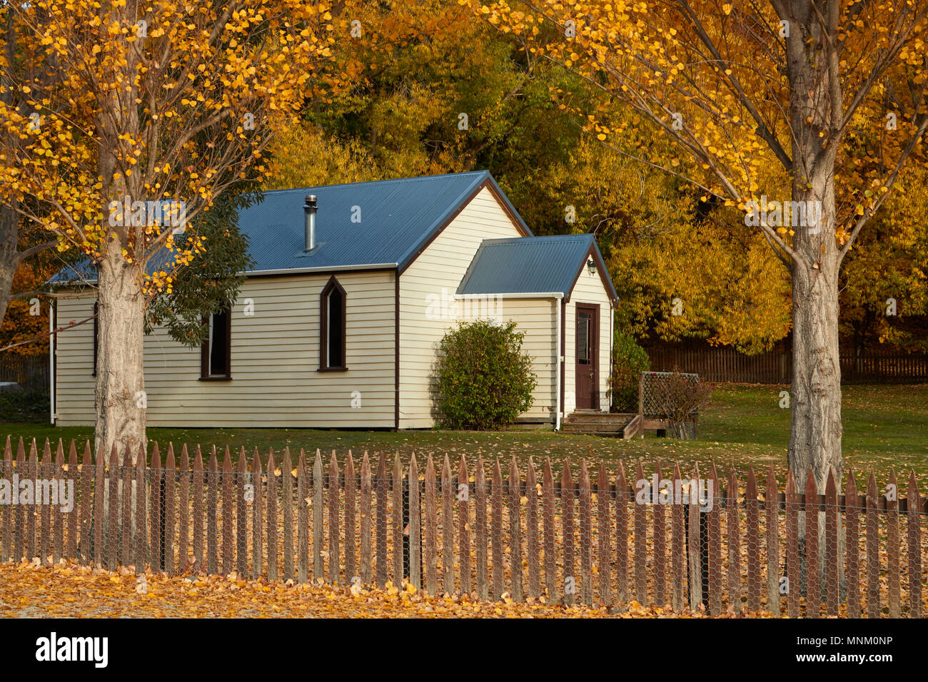 Historic Cardrona Church, Cardrona Valley, near Wanaka, South Island ...