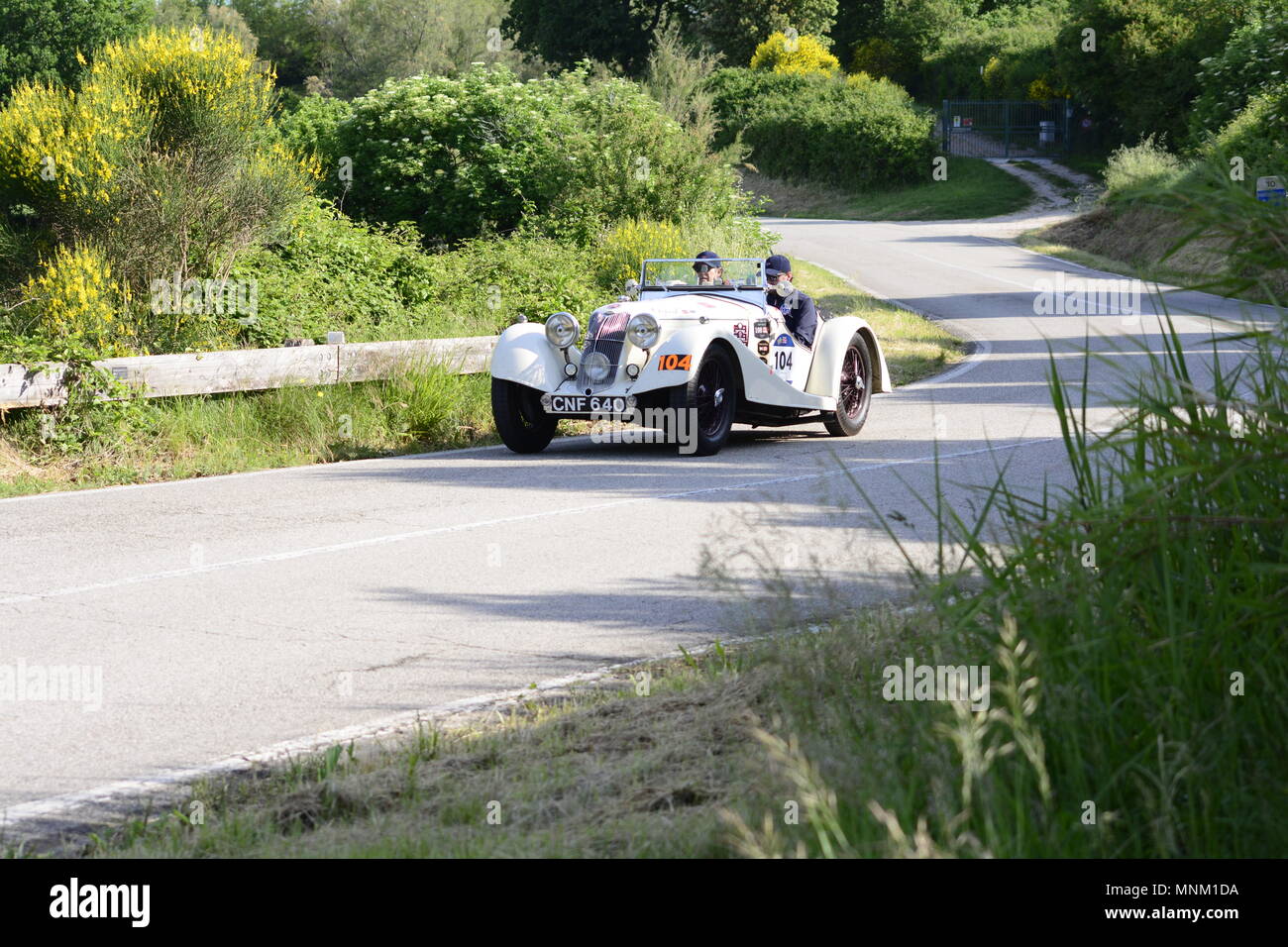 PESARO COLLE SAN BARTOLO , ITALY - MAY 17 - 2018 : RILEY SPRITE 1936 on ...