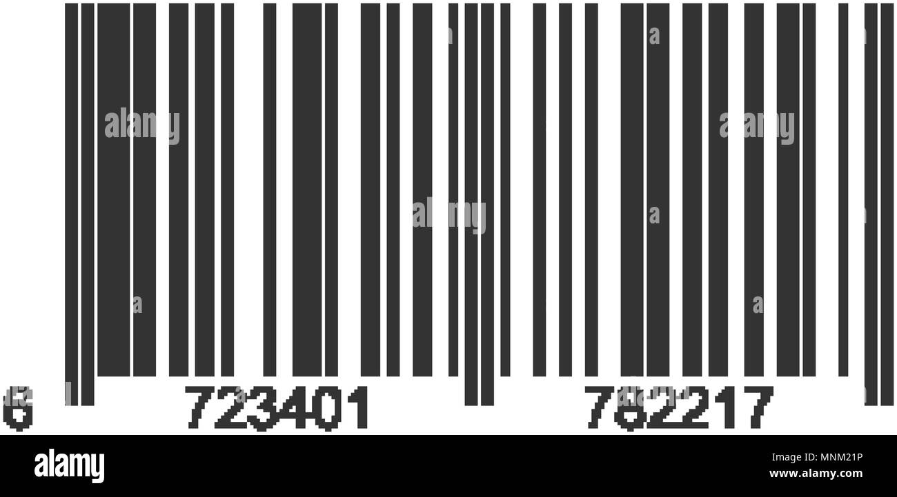 Realistic barcode icon with digital code numbers Stock Vector Image ...