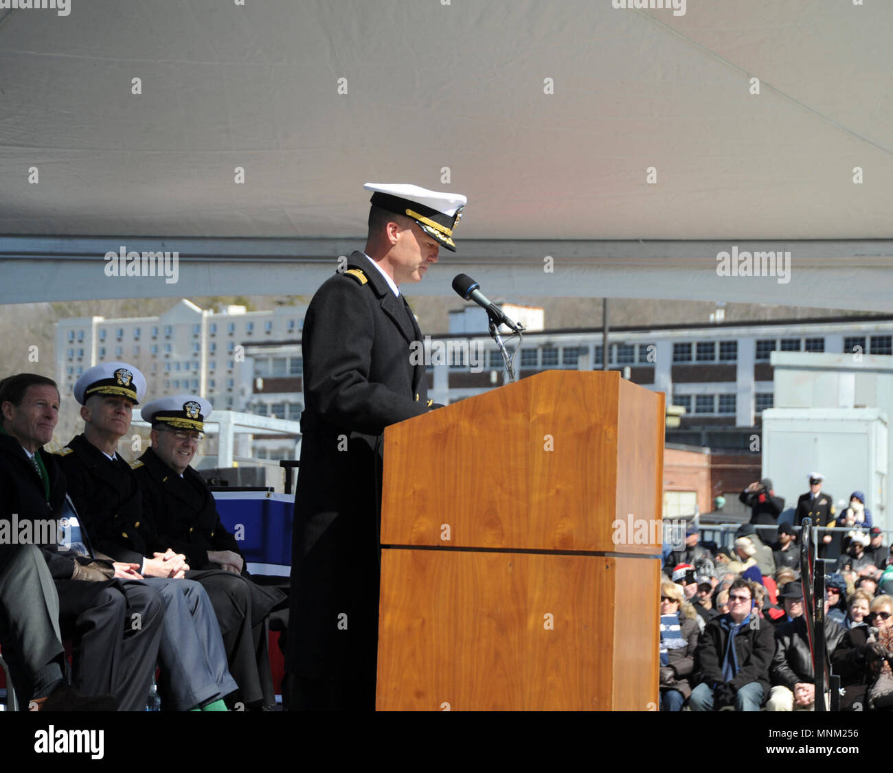 GROTON, Conn. (Mar. 17, 2018) Cmdr. Reed Koepp, USS Colorado Commanding ...