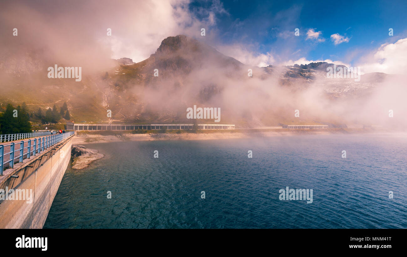 Lago Fedaia (Fedaia Lake), Fassa Valley, Trentino Alto Adige, an ...