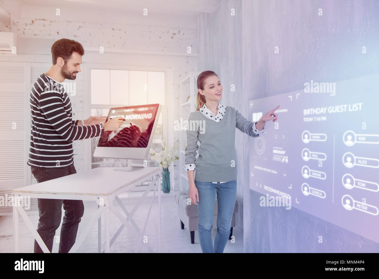 Female computer programmer colleague hi-res stock photography and ...