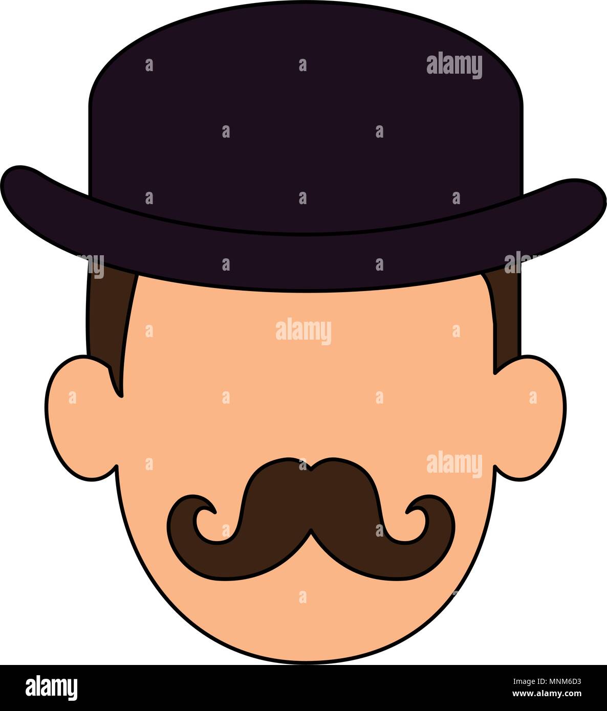 cute father with hat avatar character Stock Vector Image & Art - Alamy