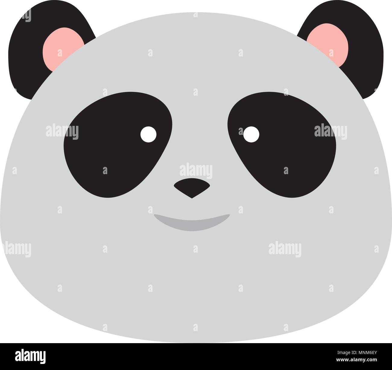 cute panda bear head character Stock Vector Image & Art - Alamy
