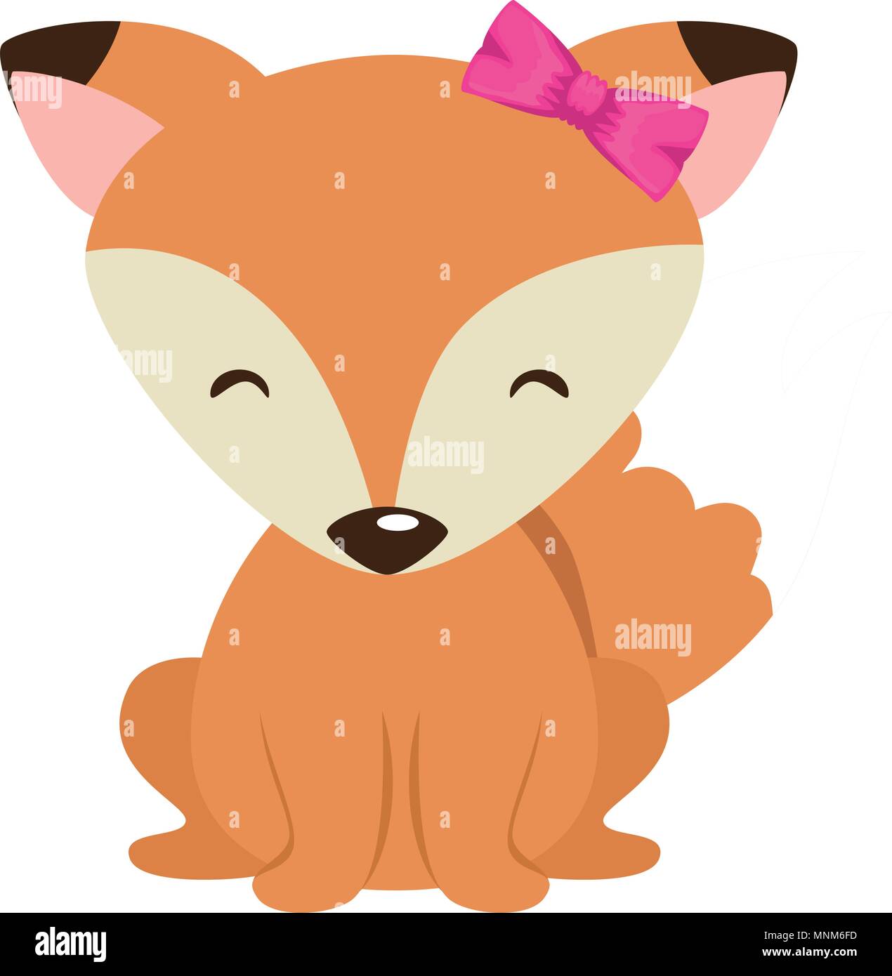 cute female fox adorable character Stock Vector Image & Art - Alamy