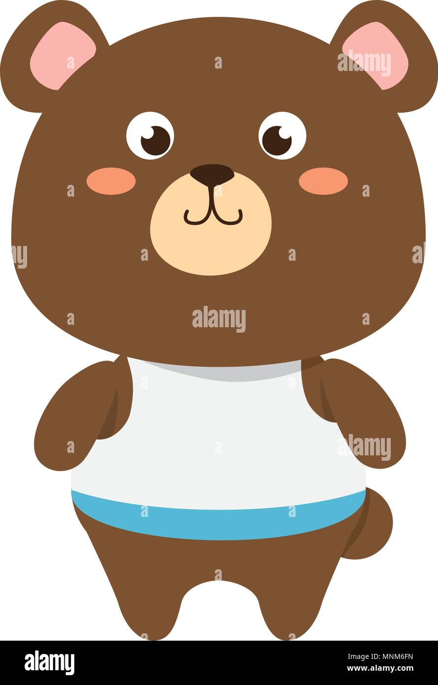 cute bear teddy adorable character Stock Vector Image & Art - Alamy