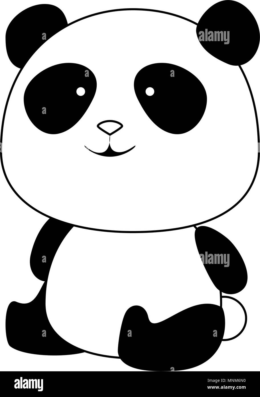 cute panda bear character Stock Vector Image & Art - Alamy