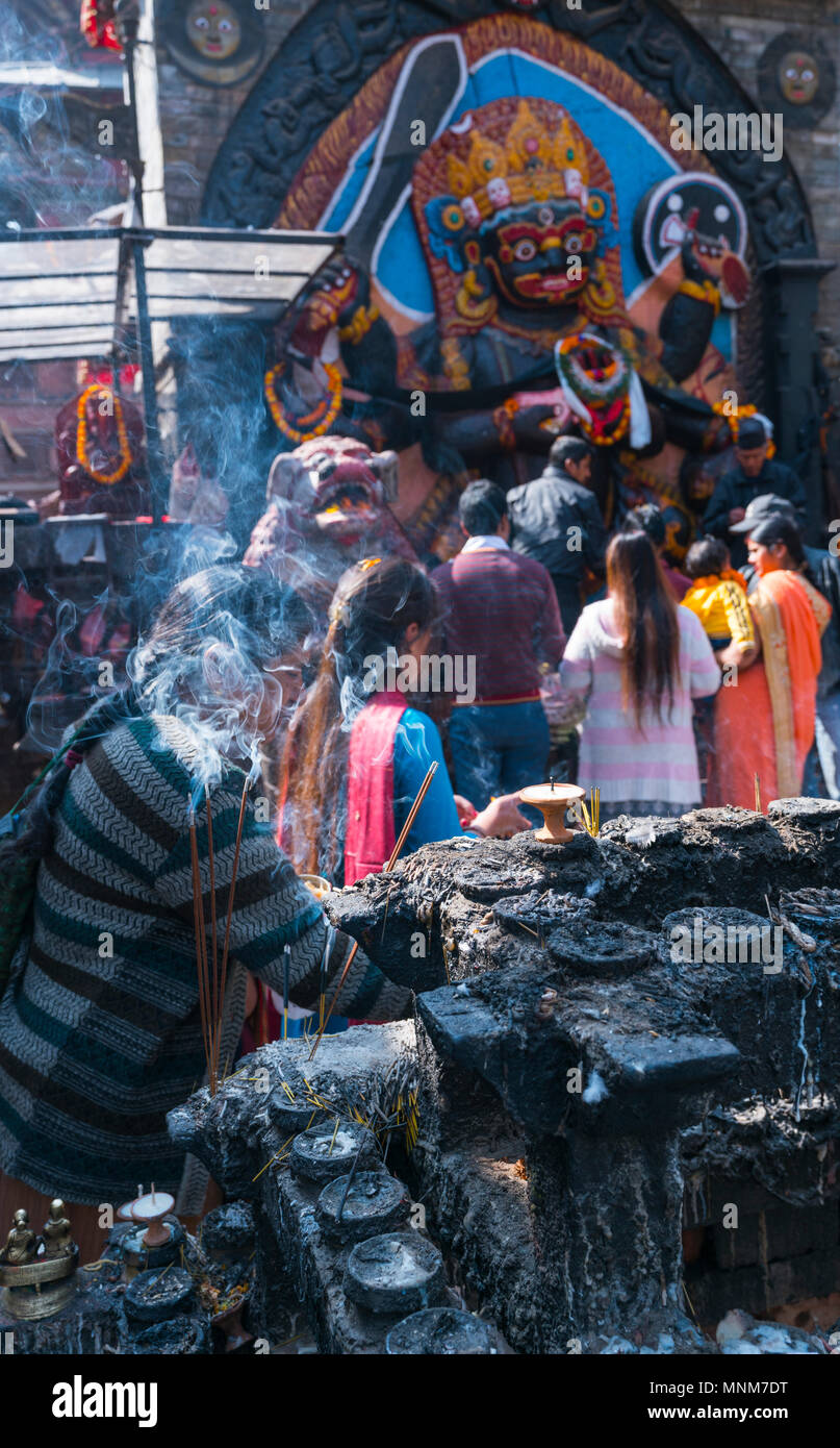 Kali Goddess, Durbar Square, Kathmandu City, Kathmandu Valley, Nepal ...