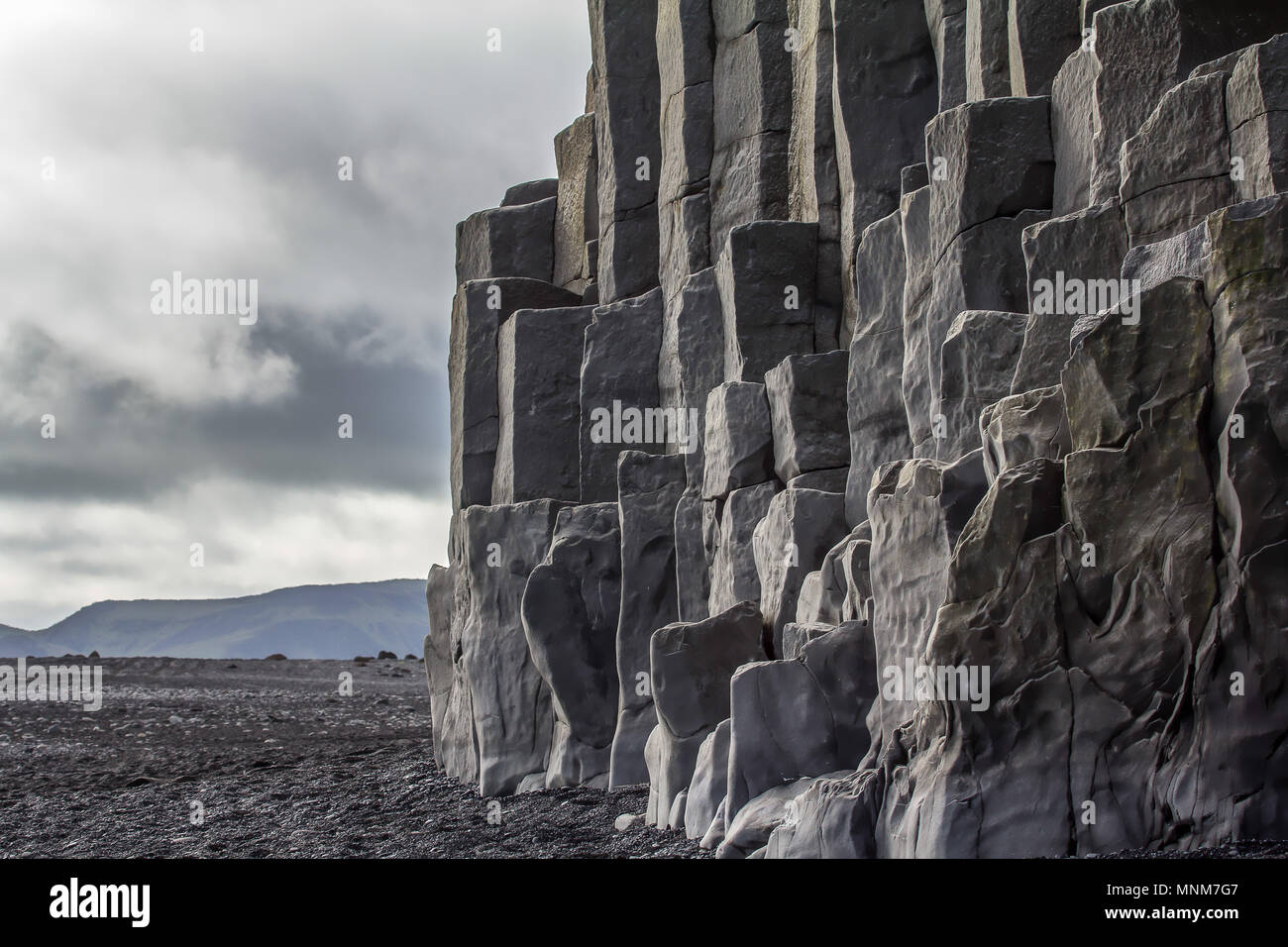 Basalt columns near Vik, Iceland Stock Photo - Alamy
