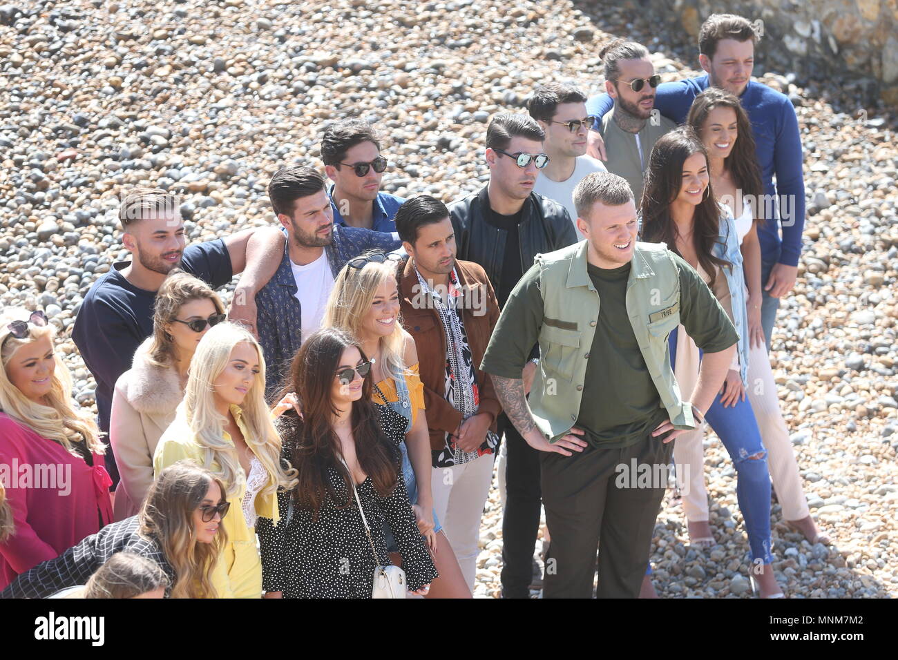 The cast of TOWIE filming at Brighton Beach Featuring: Towie cast ...