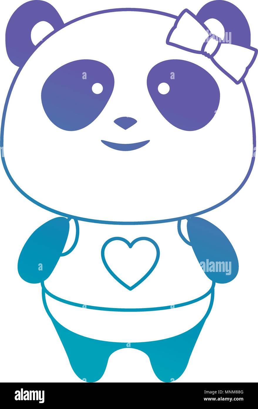 Cute Panda Girl Cartoon High Resolution Stock Photography and Images ...