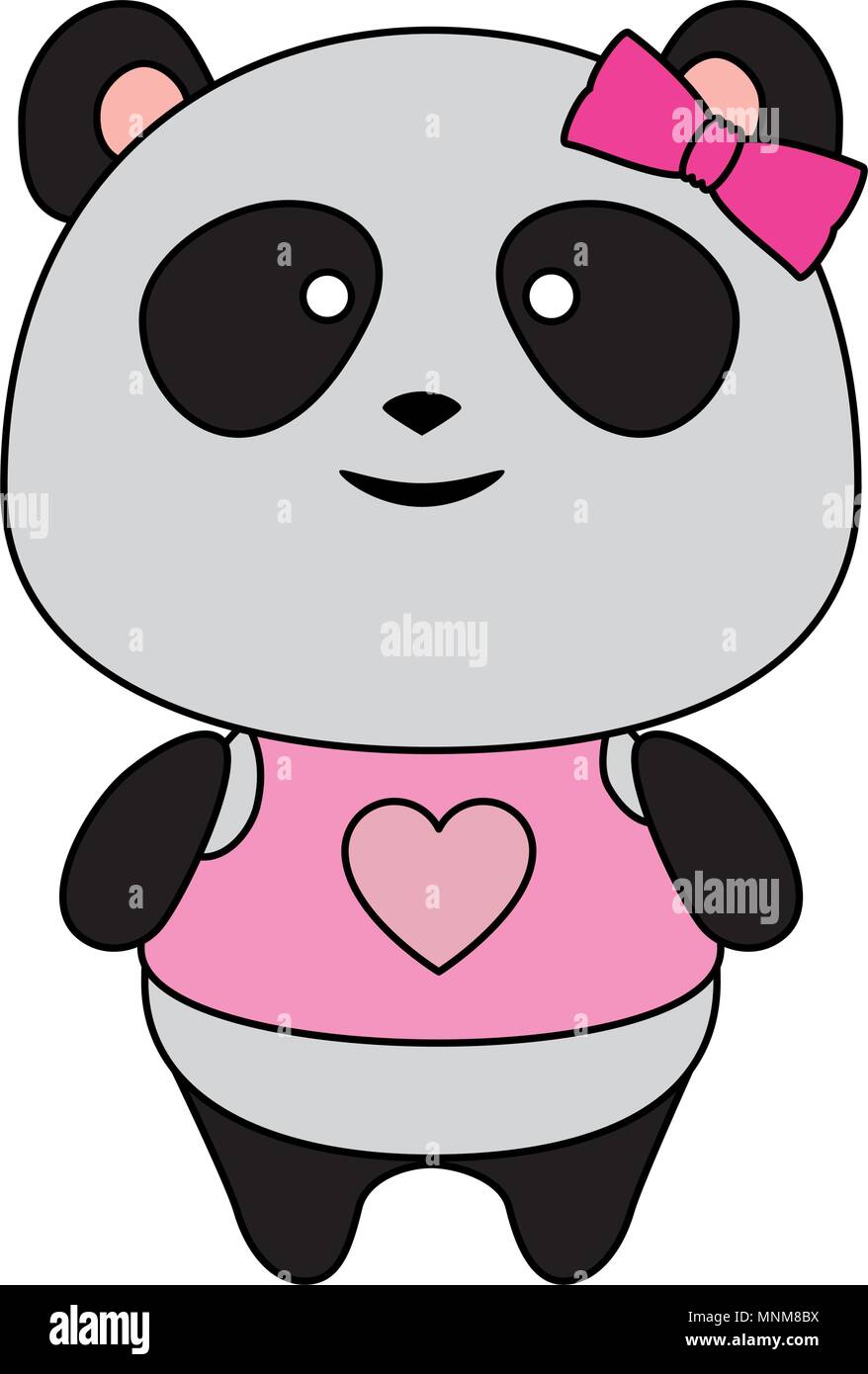 Cute Panda Girl Cartoon Vector High Resolution Stock Photography and ...