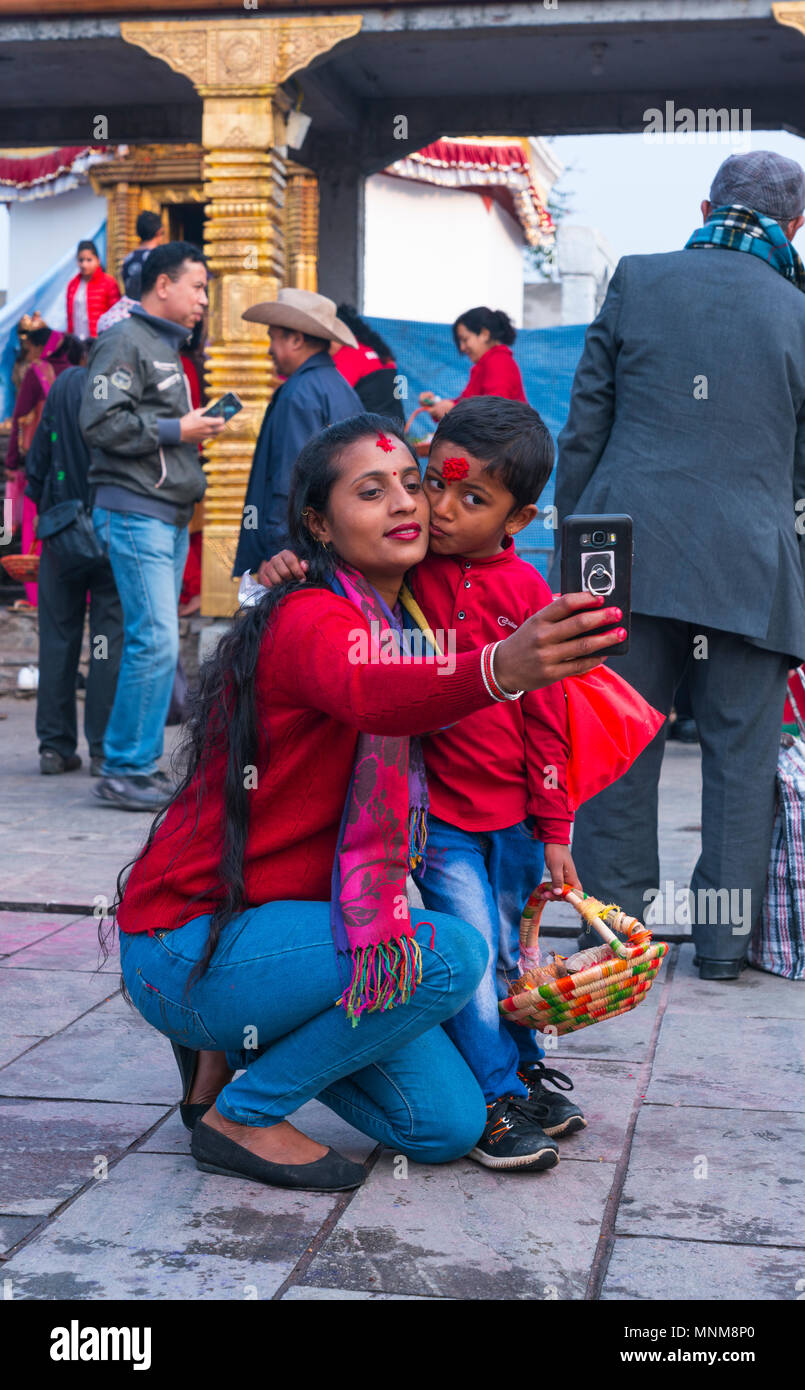 Bindhya Basini Temple, Pokhara, Nepal, Asia Stock Photo - Alamy