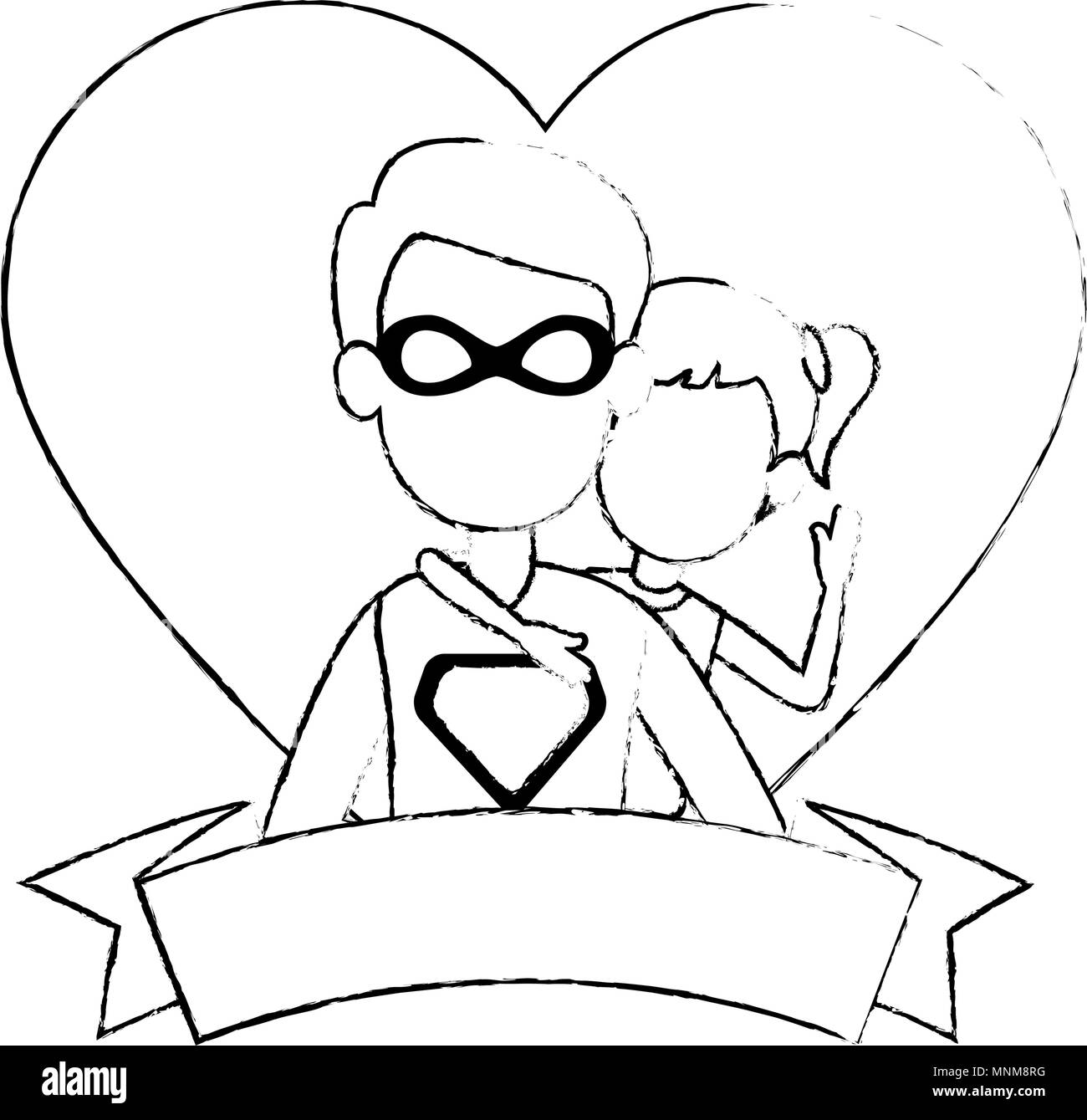 super best dad and daughter with heart characters Stock Vector Image ...