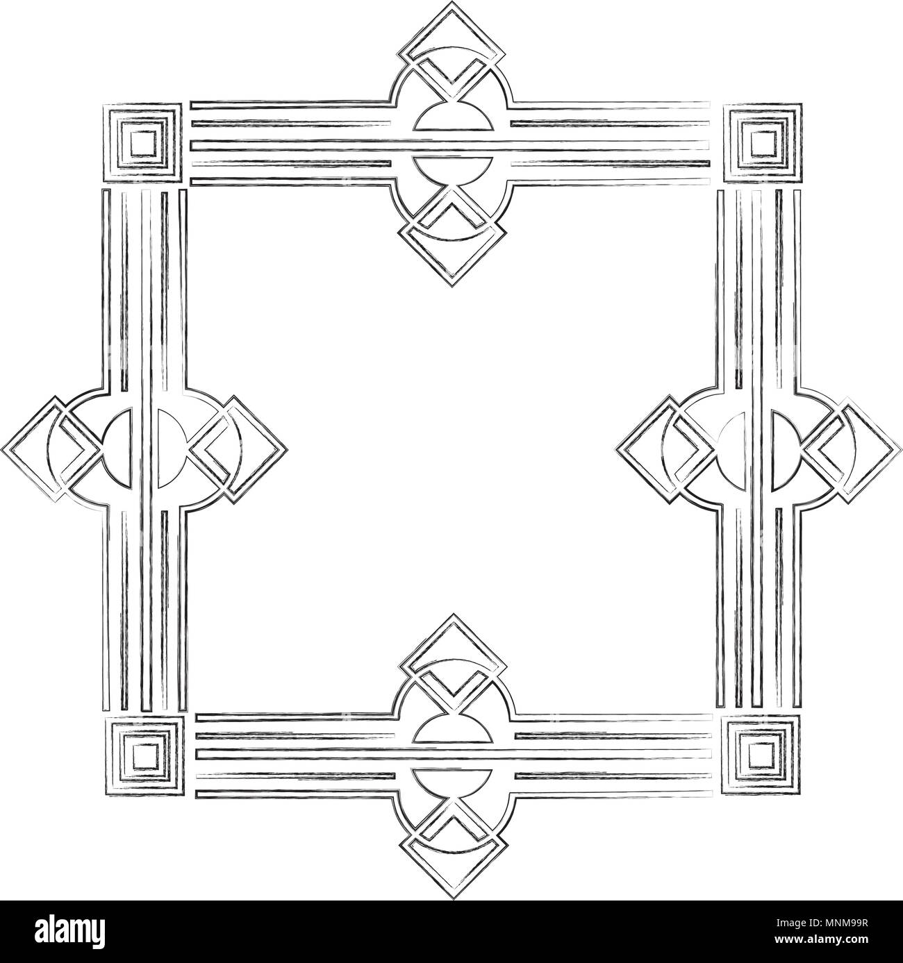 square victorian frame isolated icon Stock Vector Image & Art - Alamy