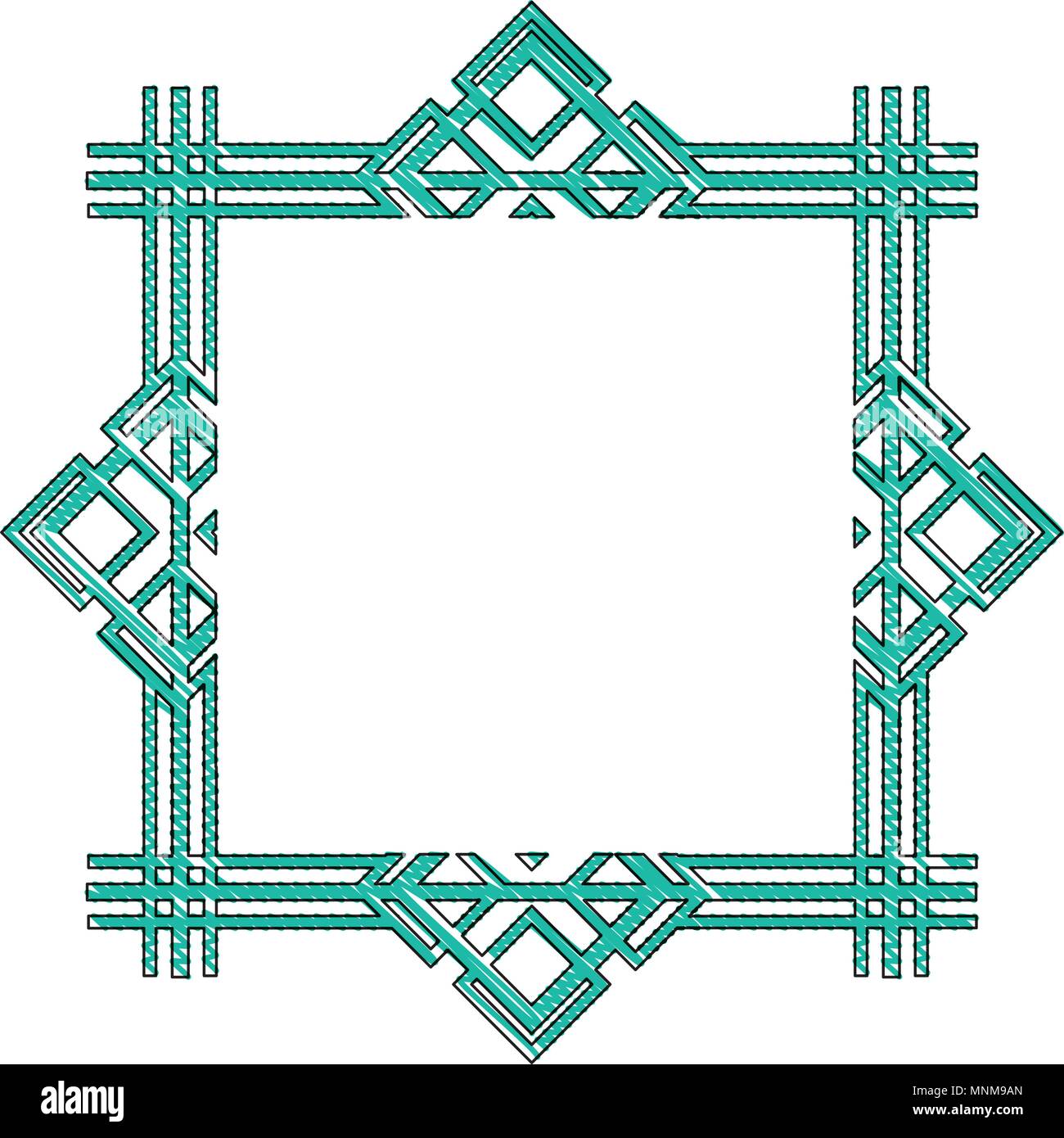 square victorian frame isolated icon Stock Vector Image & Art - Alamy
