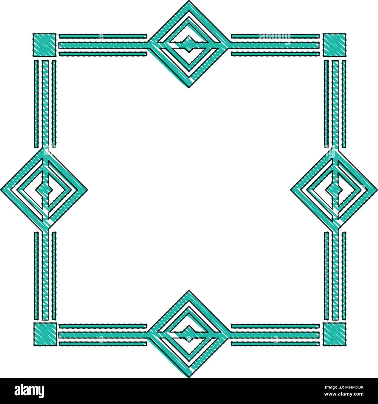 square victorian frame isolated icon Stock Vector Image & Art - Alamy