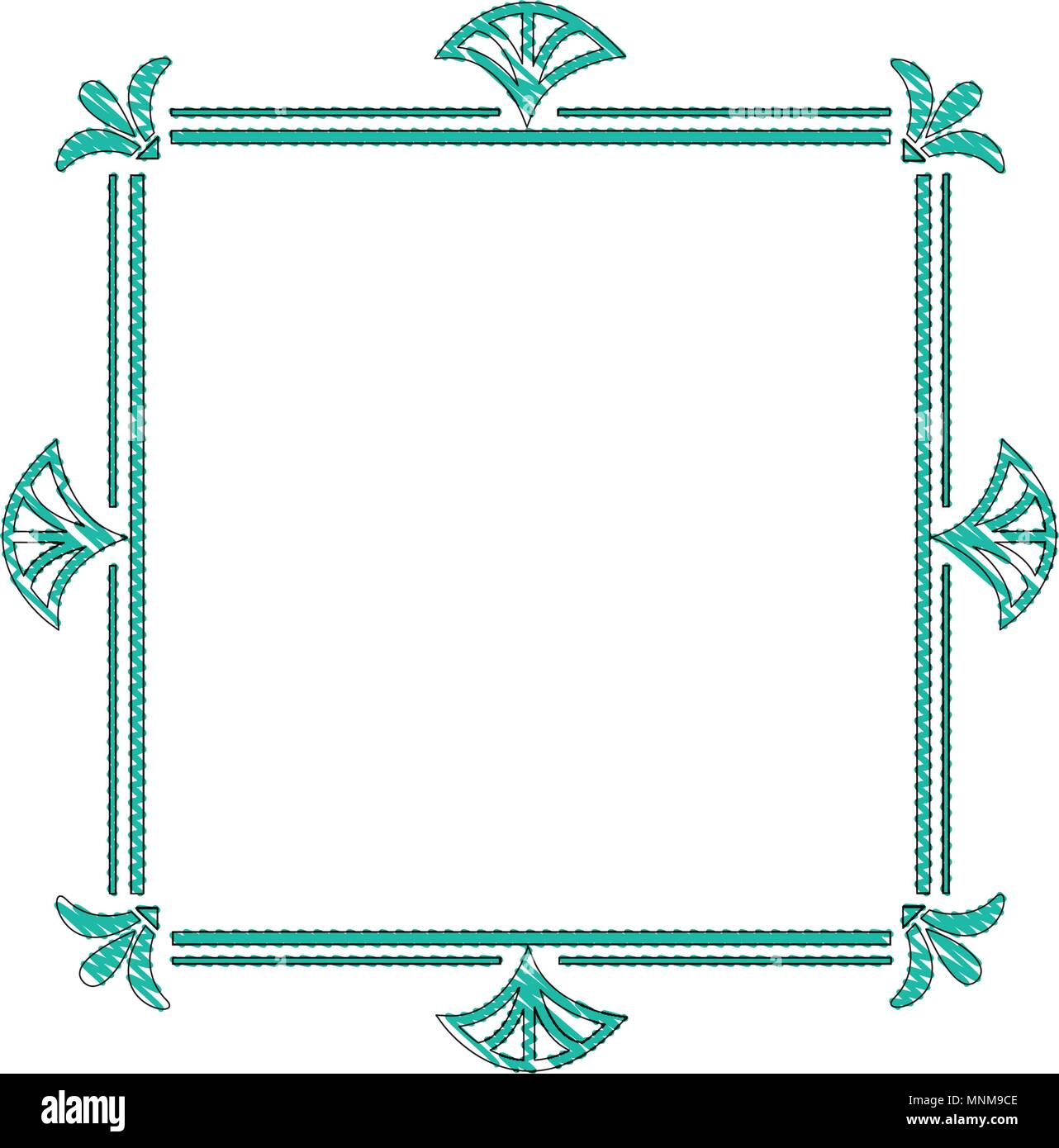 square victorian frame isolated icon Stock Vector Image & Art - Alamy