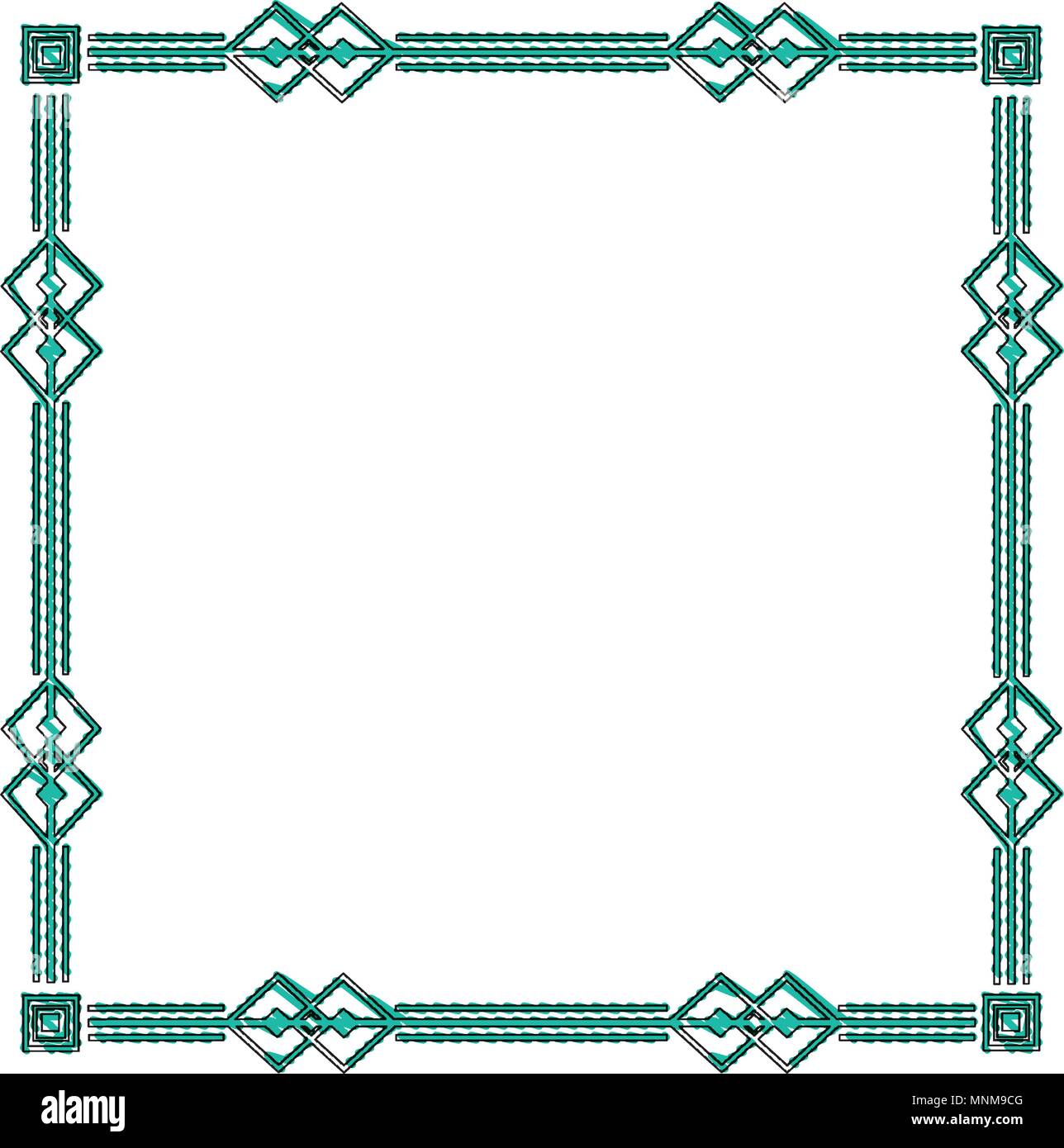 square victorian frame isolated icon Stock Vector Image & Art - Alamy