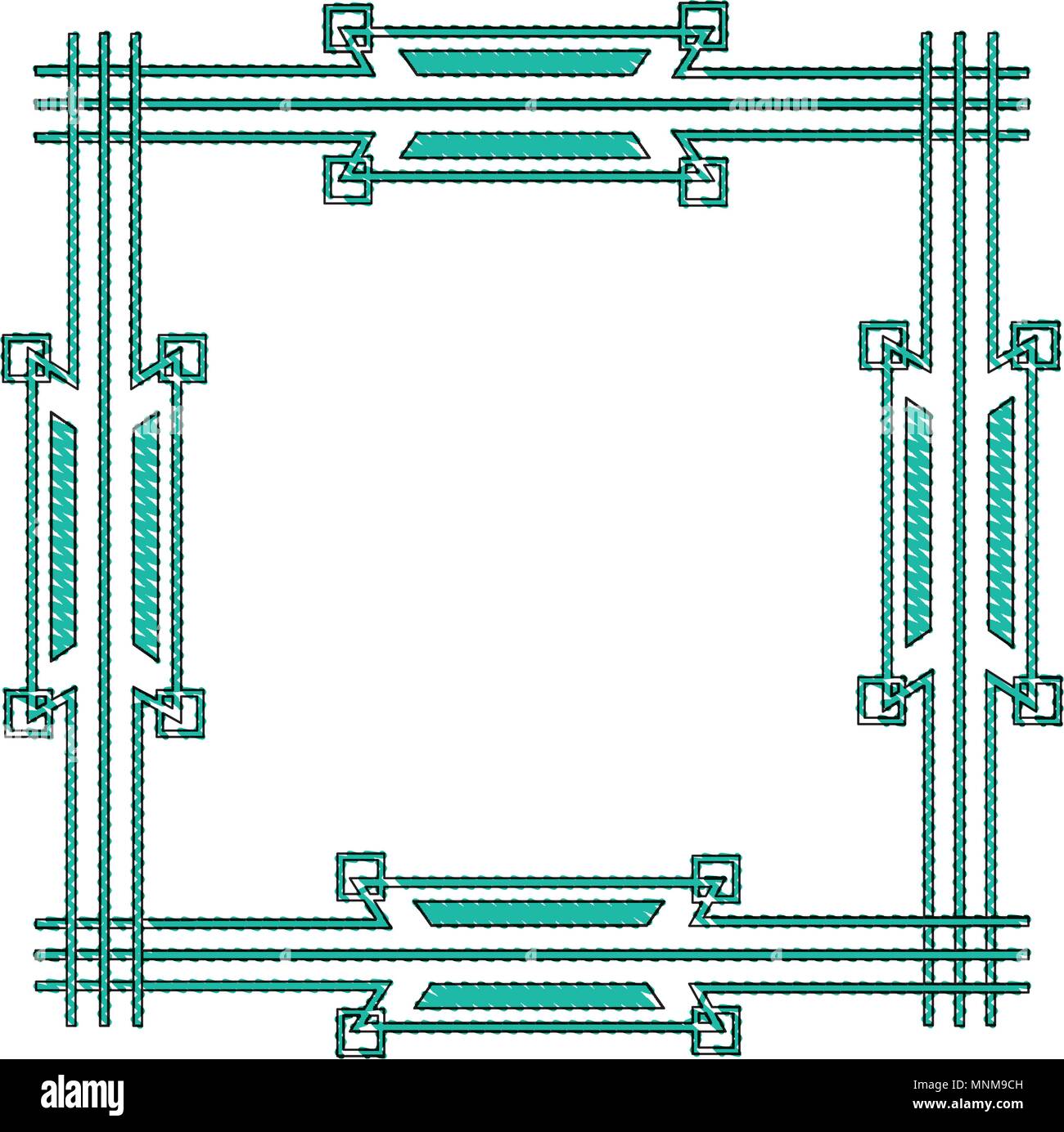 square victorian frame isolated icon Stock Vector Image & Art - Alamy