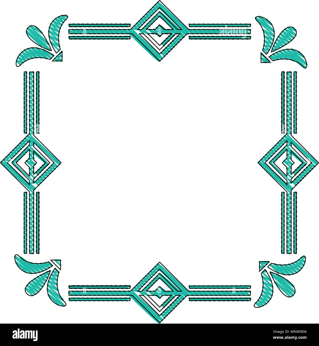 square victorian frame isolated icon Stock Vector Image & Art - Alamy