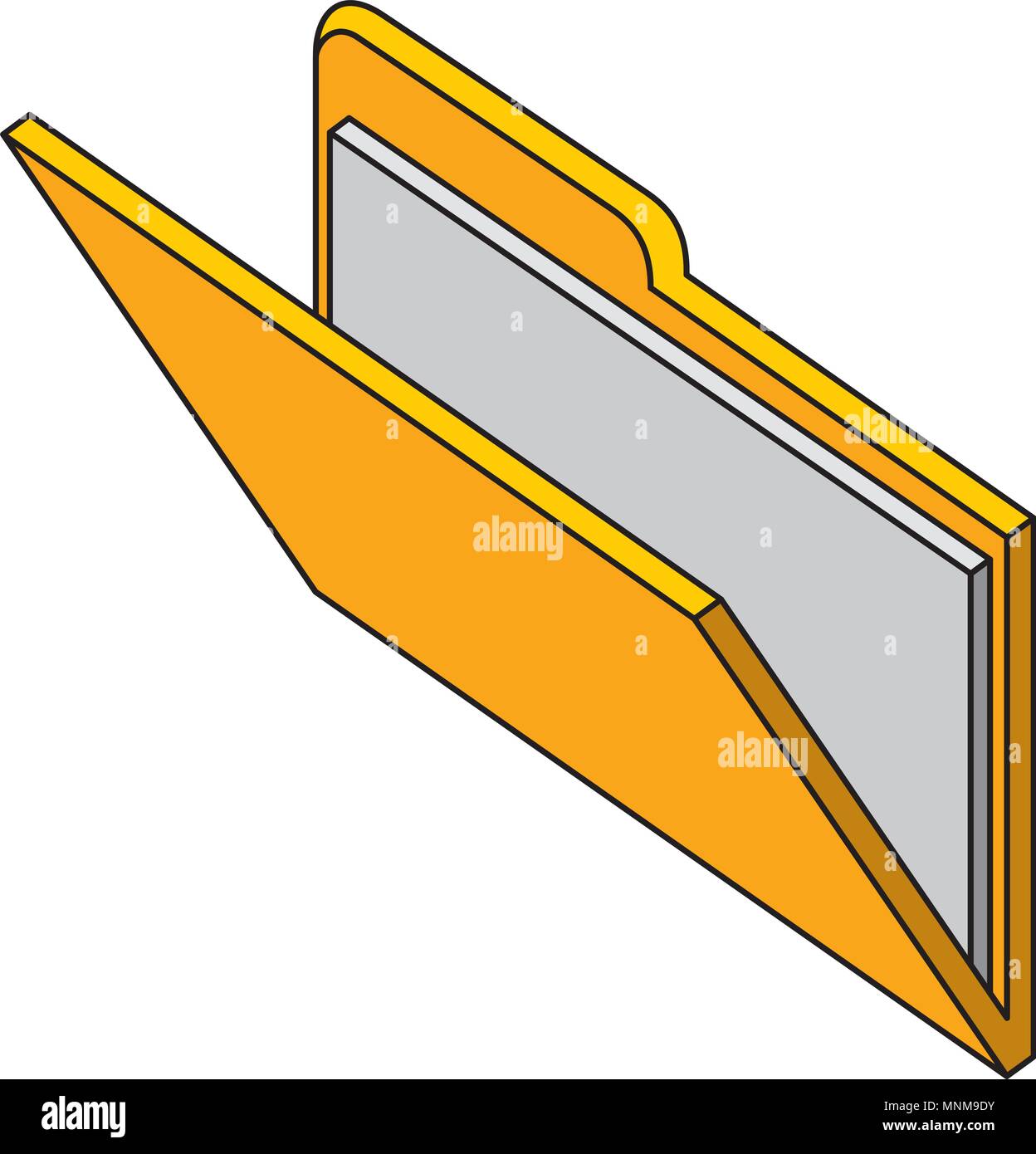 folder document isometric icon Stock Vector Image & Art - Alamy