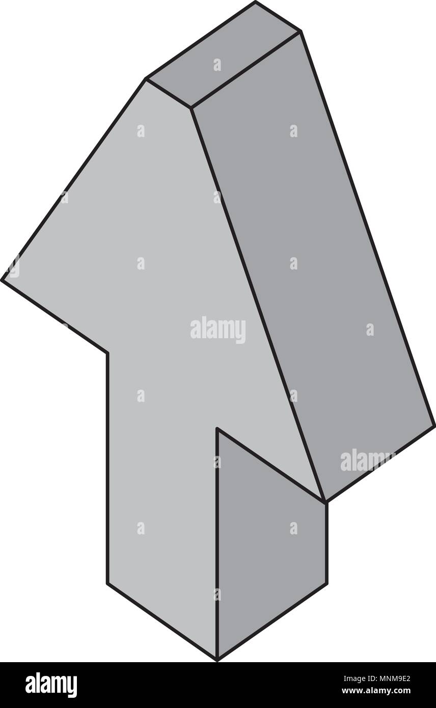arrow up isometric icon Stock Vector Image & Art - Alamy