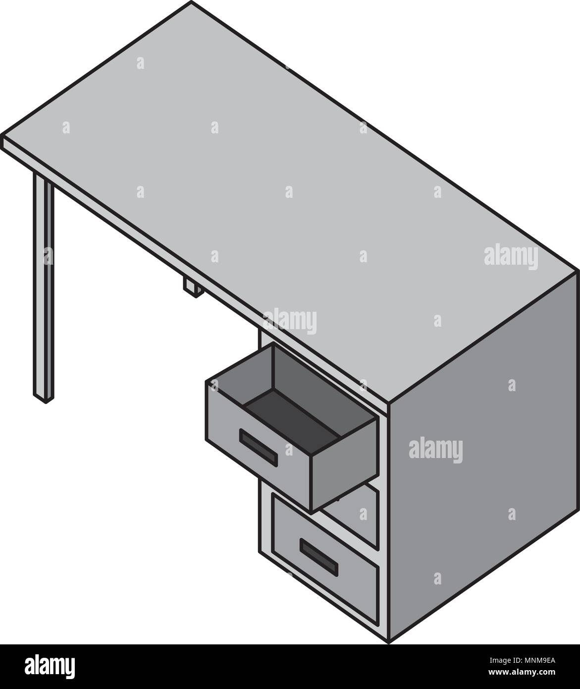 office desk isometric icon Stock Vector Image & Art - Alamy