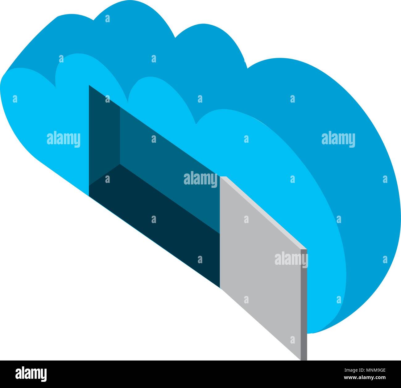 Open server rack Stock Vector Images - Alamy