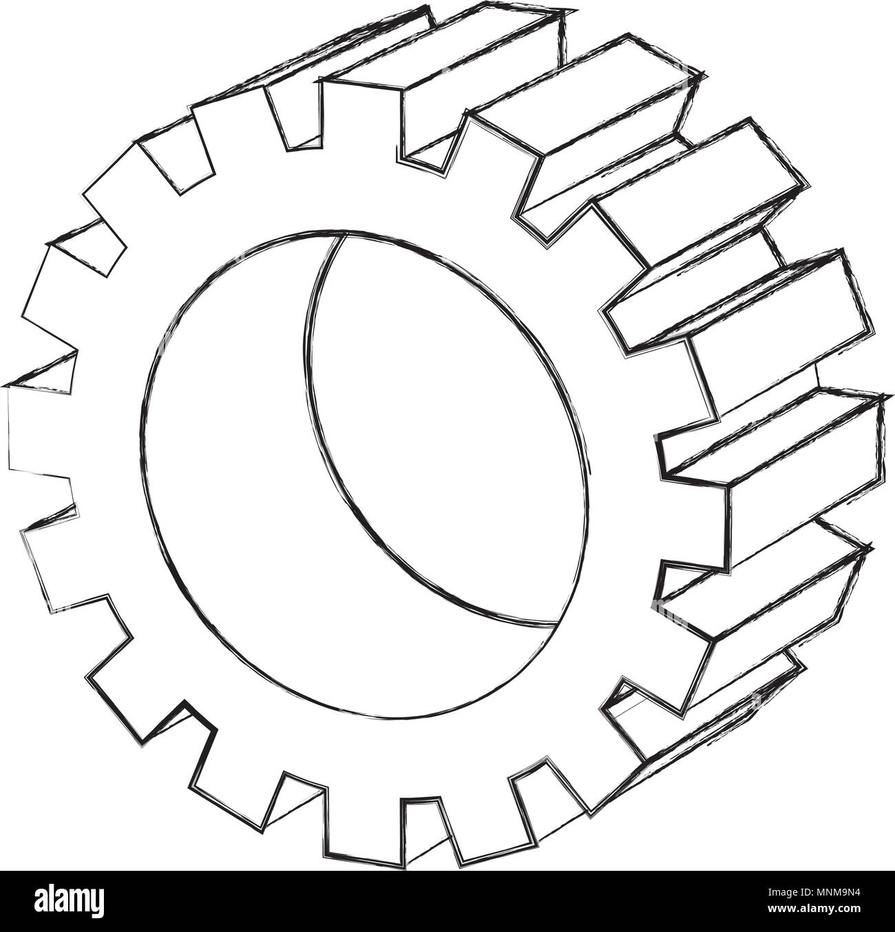 gear cogwheel mechanic work isometric Stock Vector Image & Art - Alamy