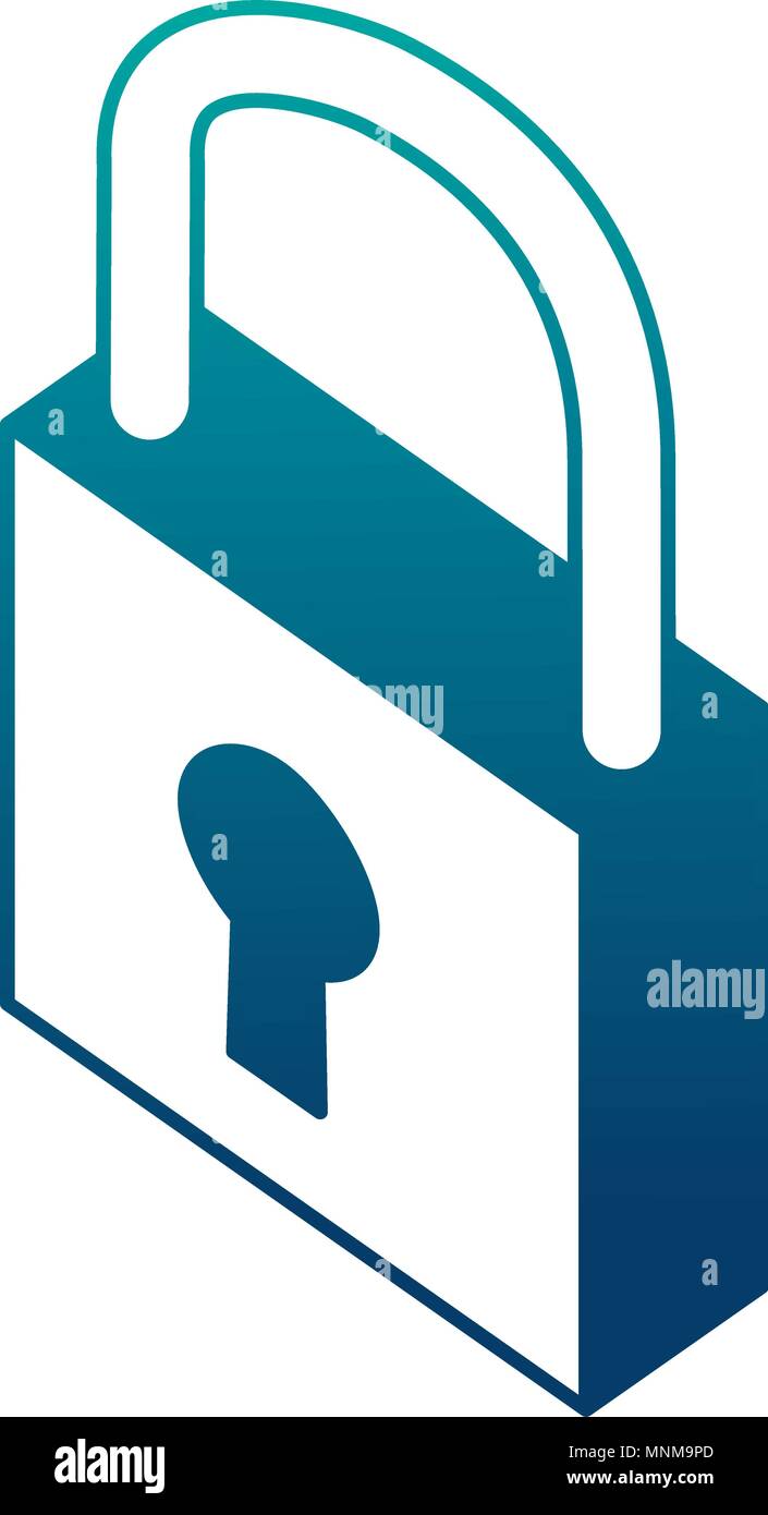 safe padlock isometric icon Stock Vector Image & Art - Alamy