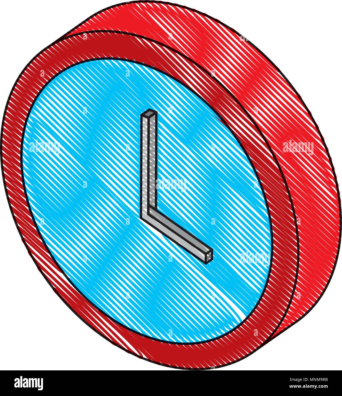 time clock isometric icon Stock Vector Image & Art - Alamy